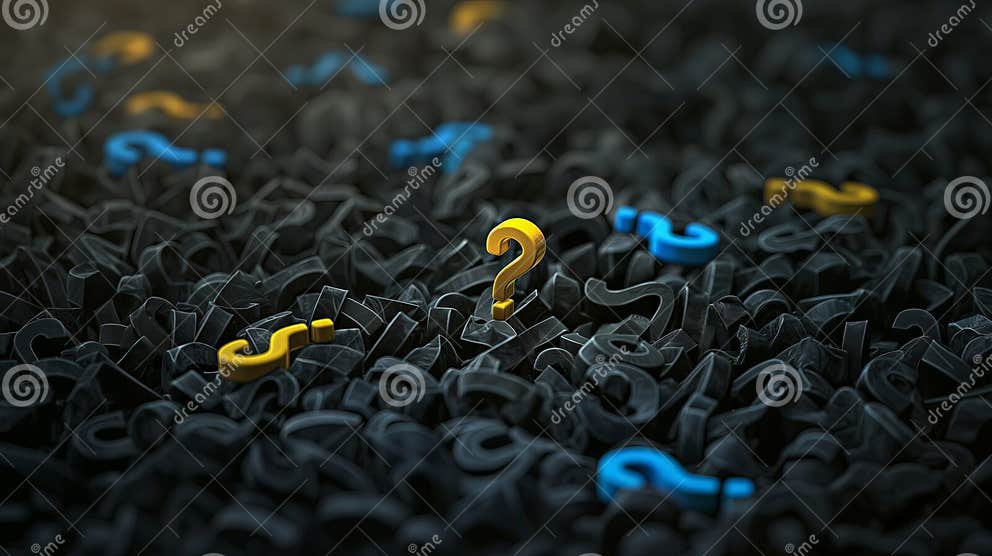 Abstract Background of Question Marks Stock Image - Image of curiosity ...