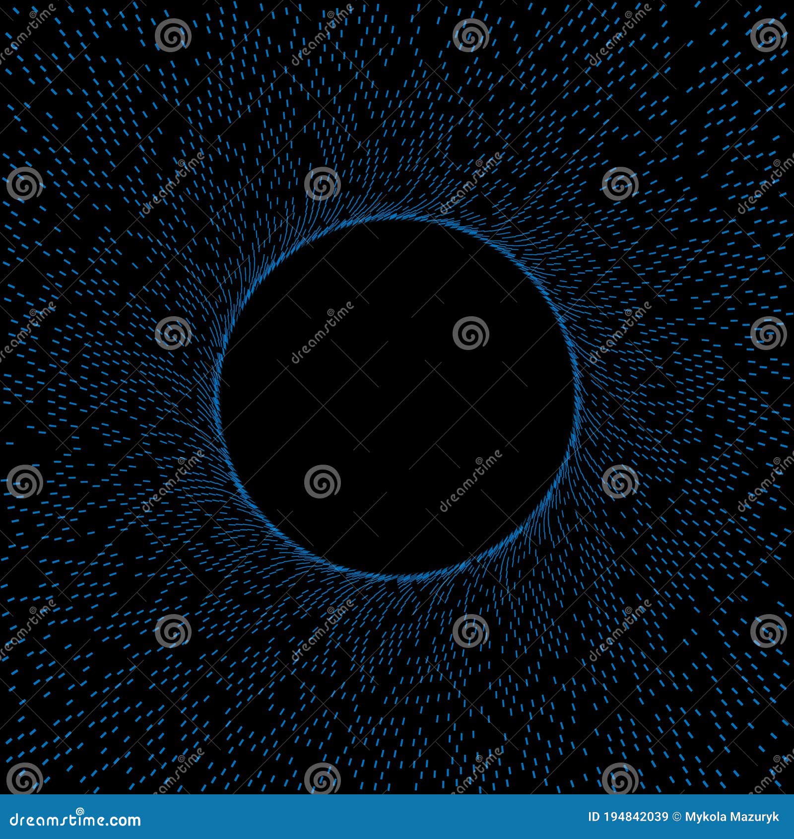 Abstract Background with Radial Lines in Circle Stock Vector ...