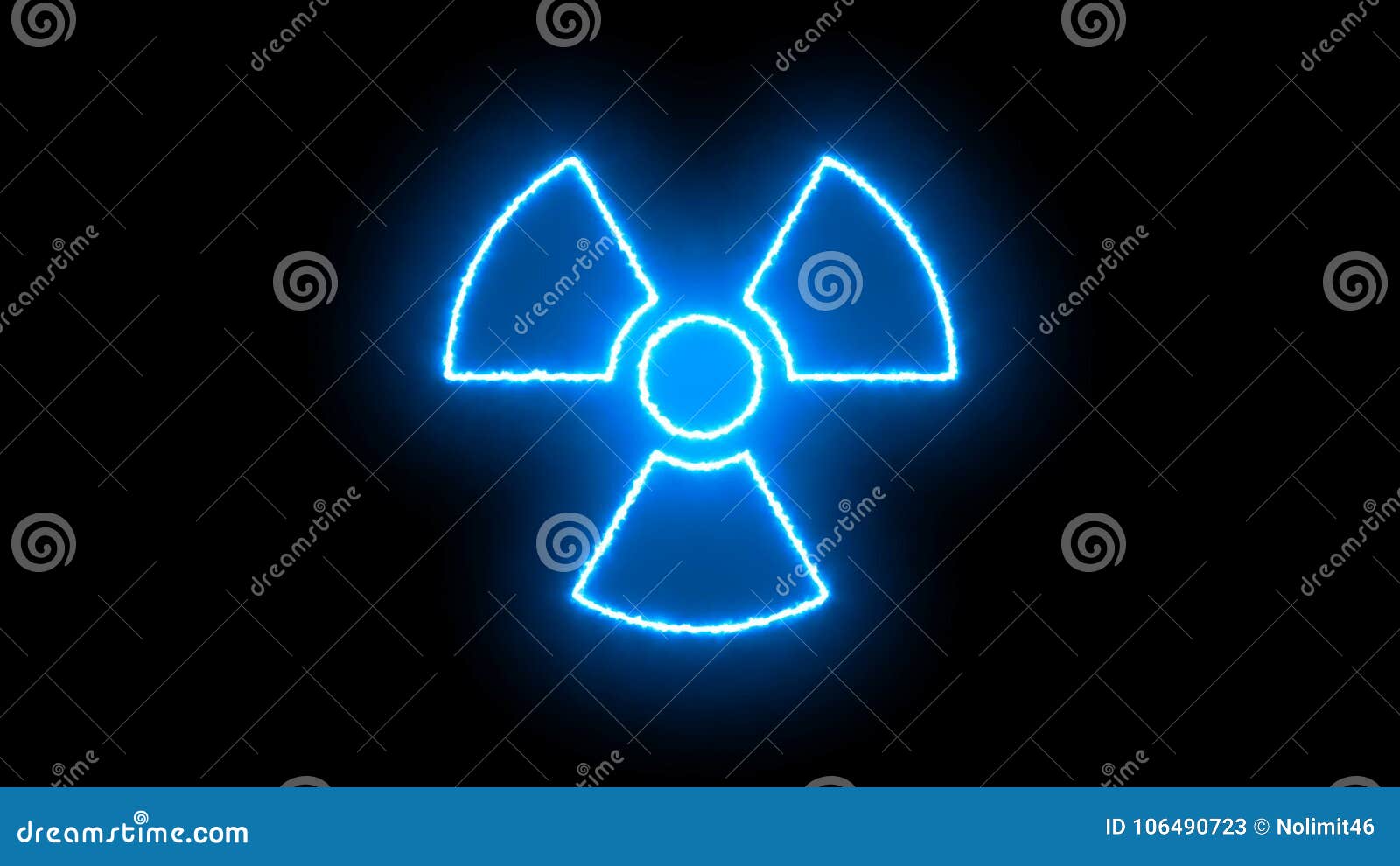 Abstract Background with Radioactive Sign Stock Illustration ...