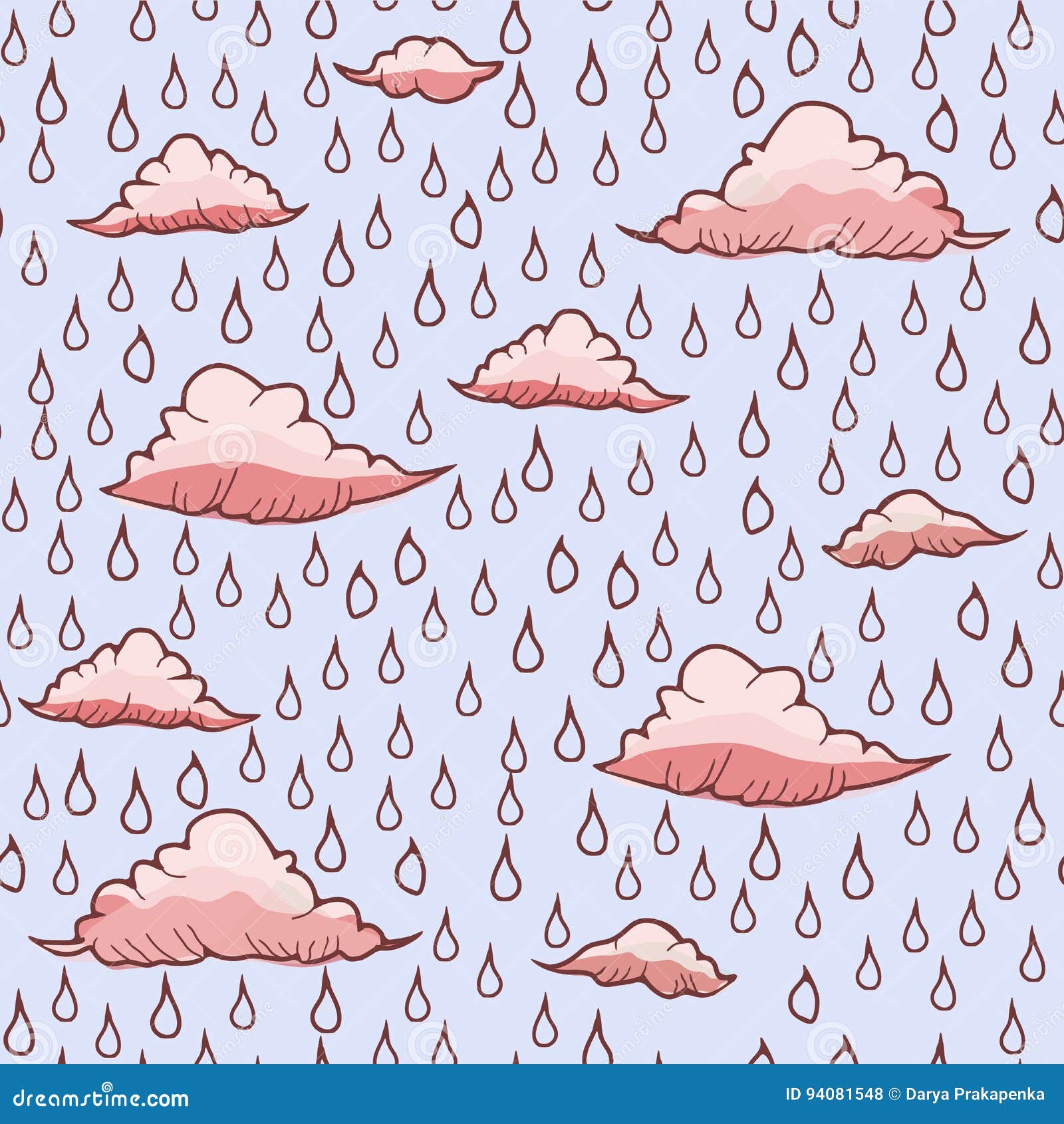 Abstract Background with Rain and Cloud Stock Vector - Illustration of pink, blue: 94081548