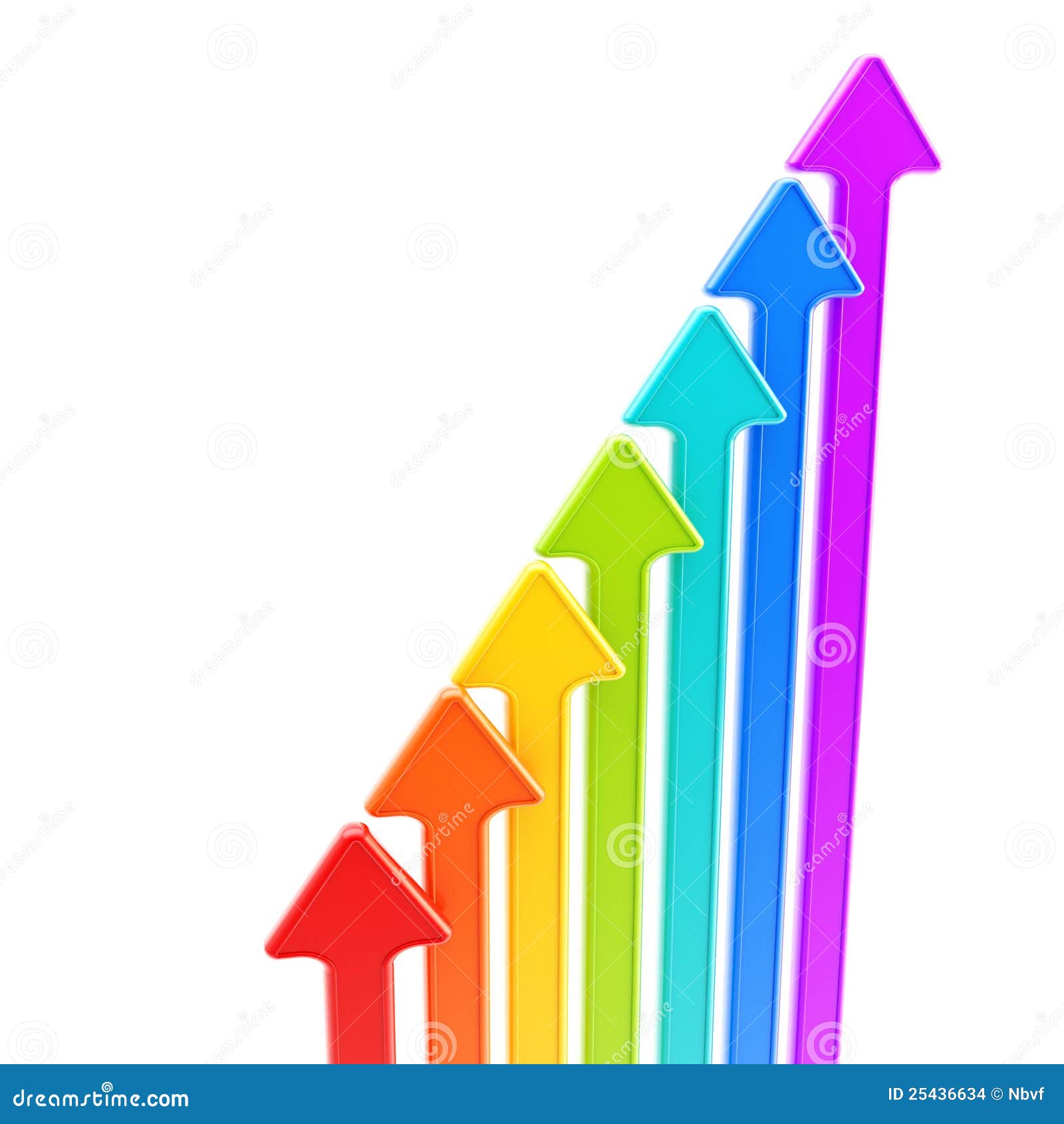 Abstract Background of Rainbow Arrows Stock Illustration - Illustration ...