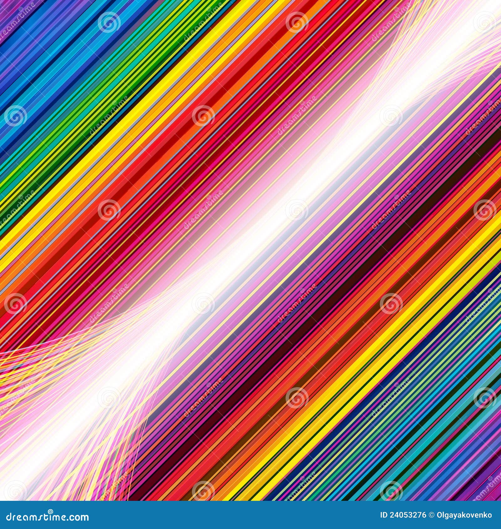 Abstract Background with Rainbow Lines Stock Vector - Illustration of ...