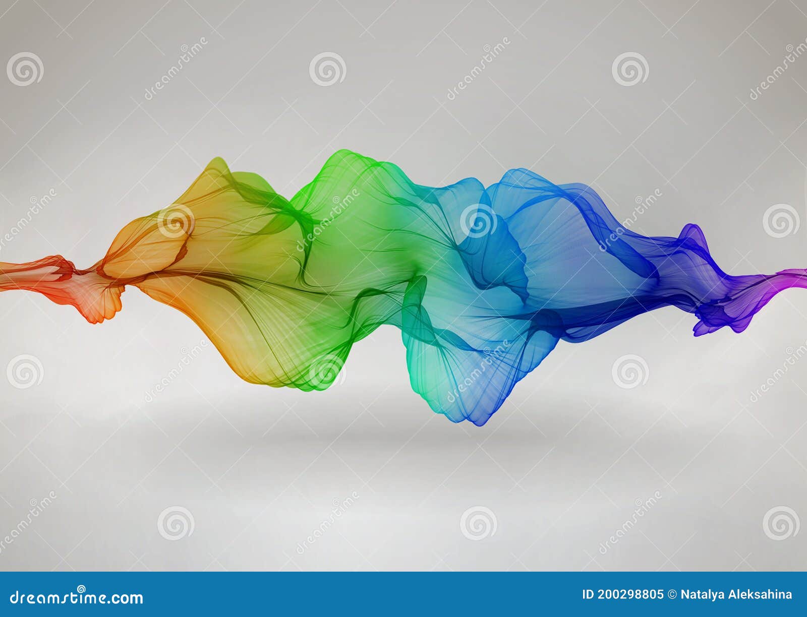 Abstract Background with Rainbow Wave Stock Image - Image of background ...