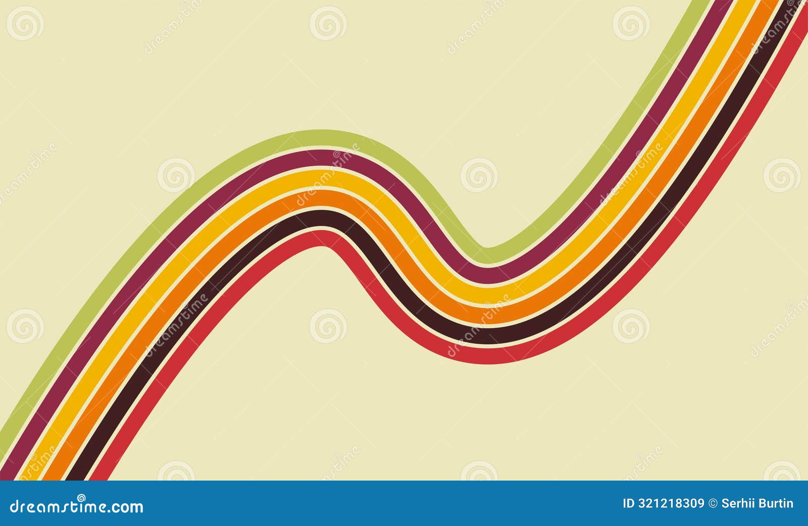 Abstract Background of Rainbow Wavy Line Designs Vector Pattern Ready ...