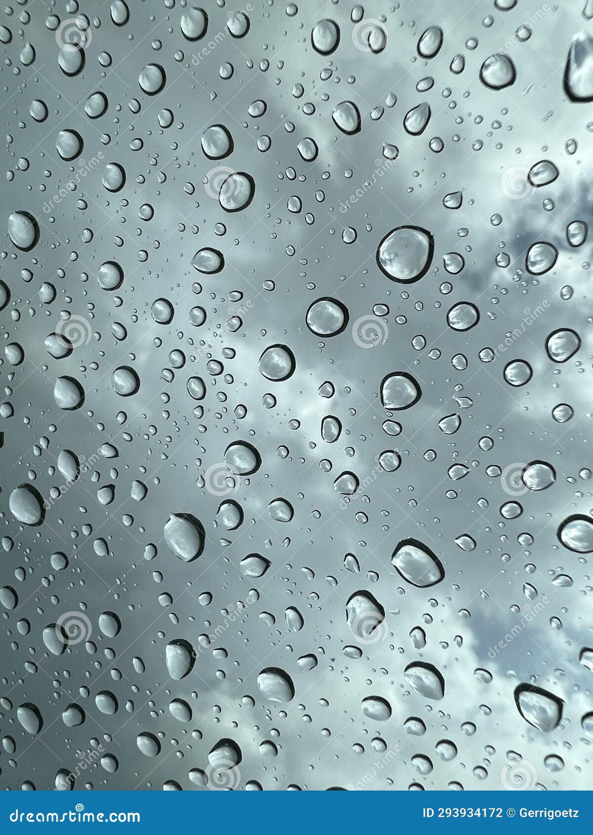 Abstract Background of Raindrop Patterns on Glass Stock Photo - Image ...