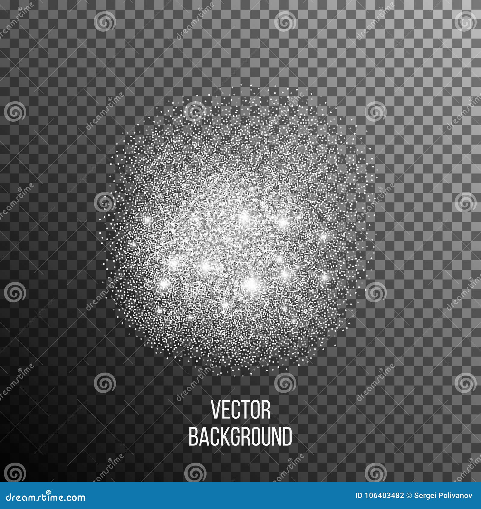 Abstract Background of Random Falling Silver Dots Stock Vector ...