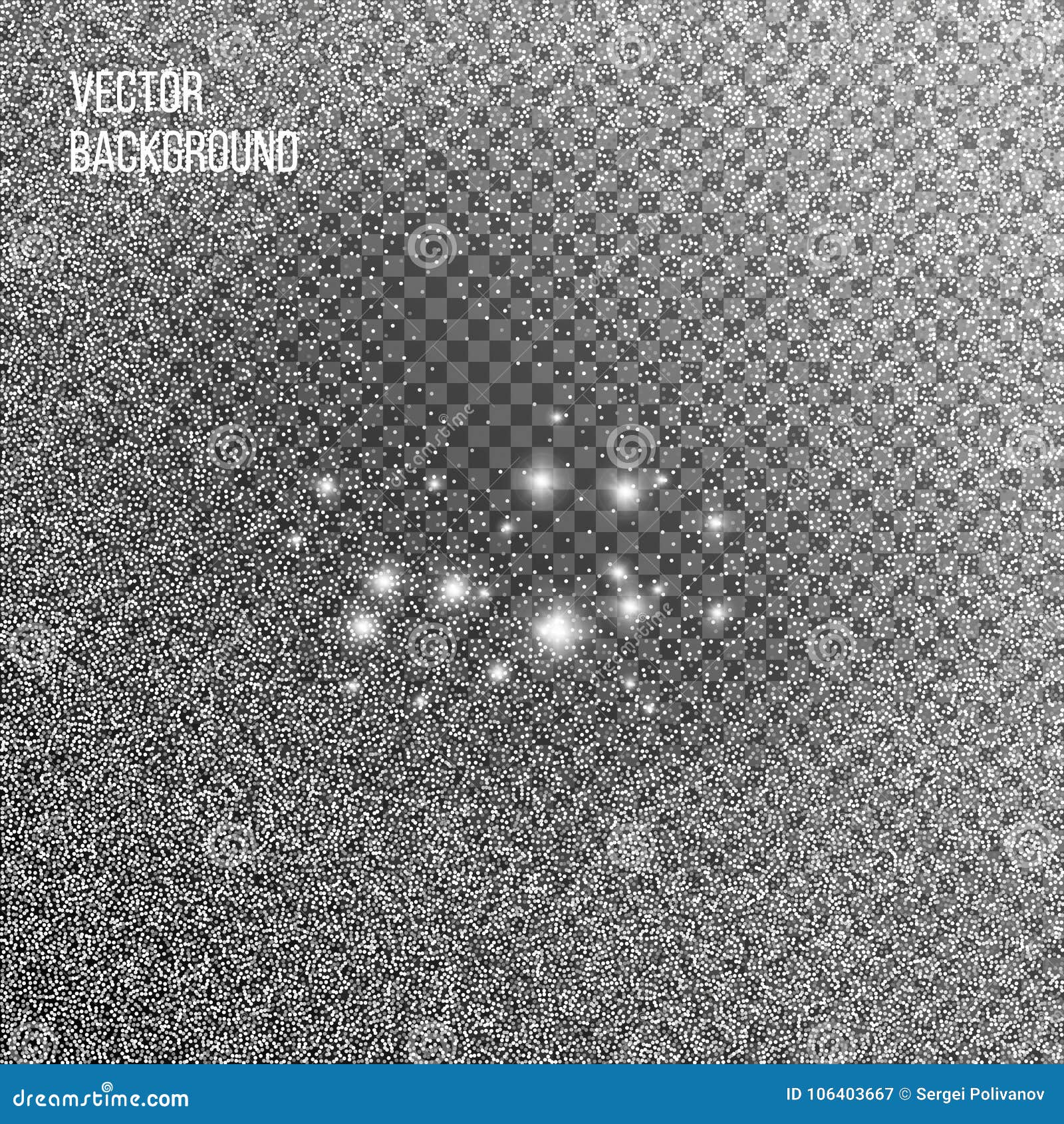 Abstract Background of Random Falling Silver Dots Stock Vector ...