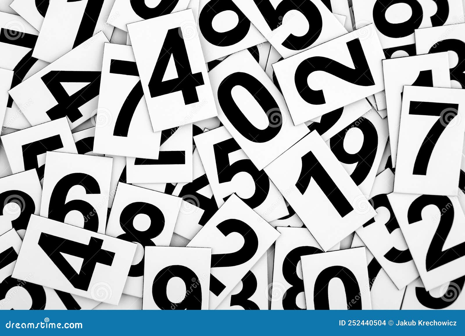 Numbering Abstract Background Images In Black And White Tone Color ...