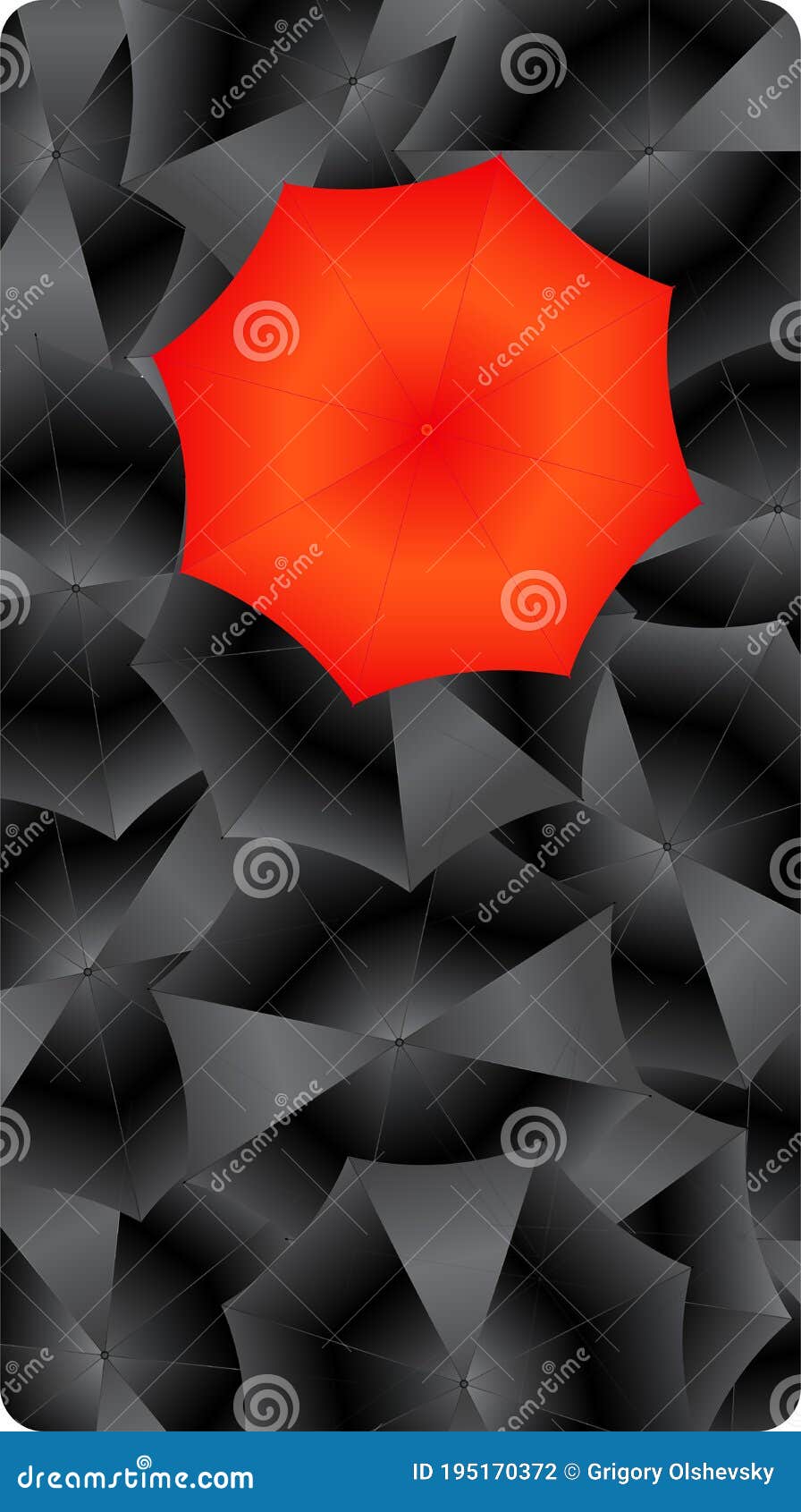 Abstract Background. Random Structure with Umbrellas. Screen Vector ...
