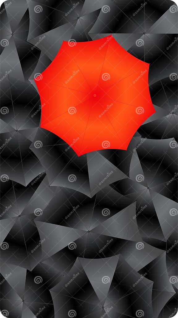 Abstract Background. Random Structure with Umbrellas. Screen Vector ...