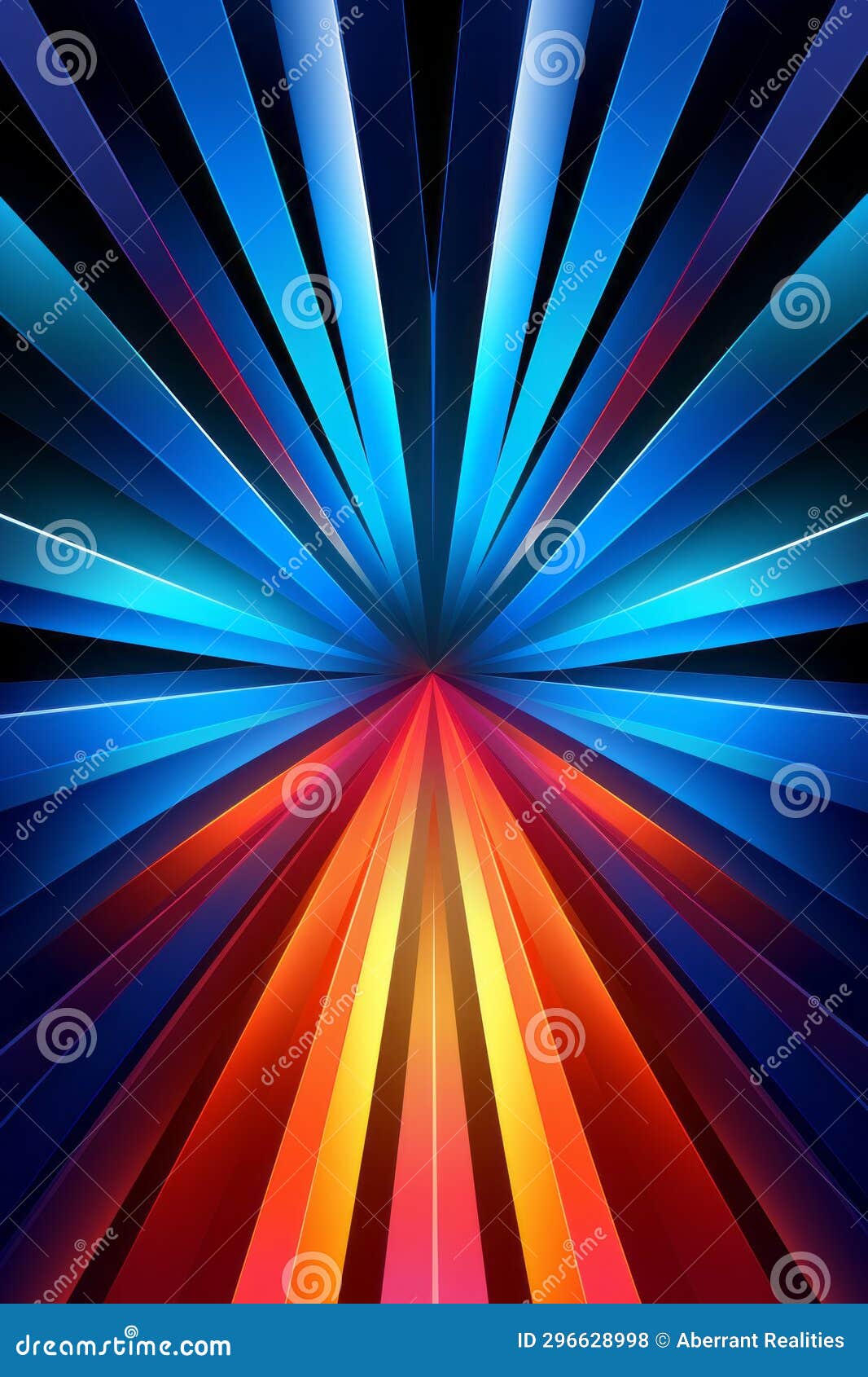 Abstract Background with Rays of Light Stock Illustration ...