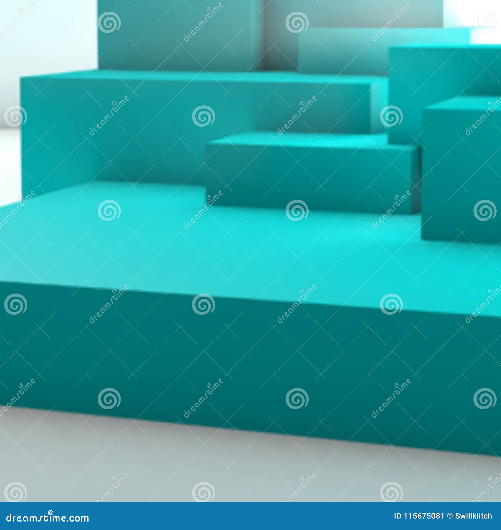Abstract Background with Overlapping Geometric Cubes Stock Vector ...