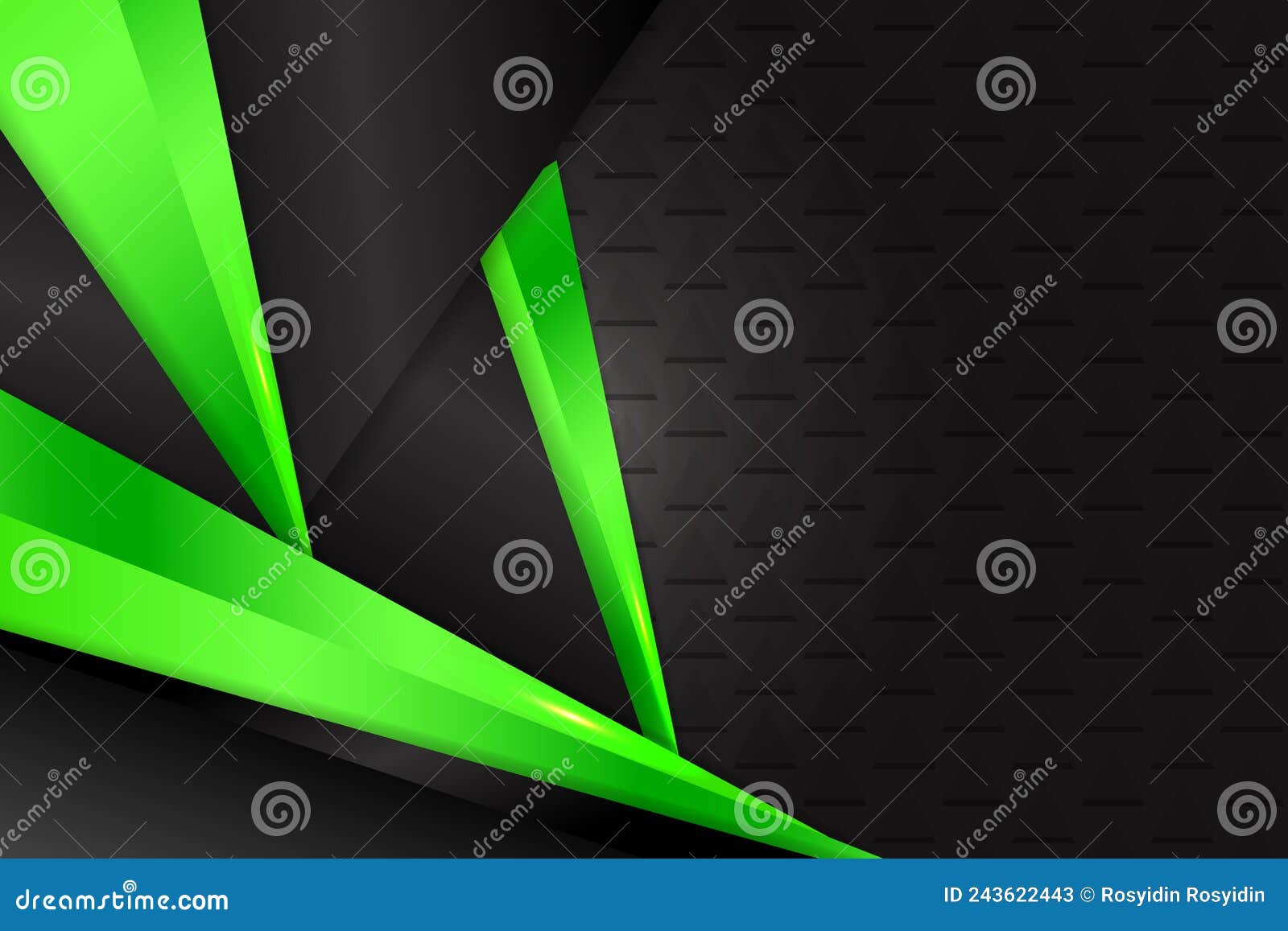 Abstract Background Rectangle Shape with Black and Green Color Stock ...