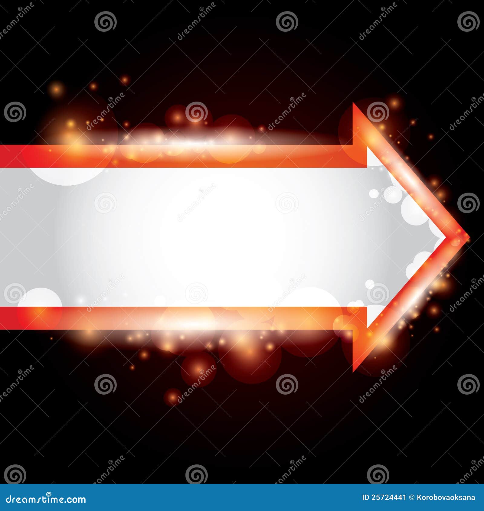 Abstract Background with a Red Arrow Stock Vector - Illustration of ...