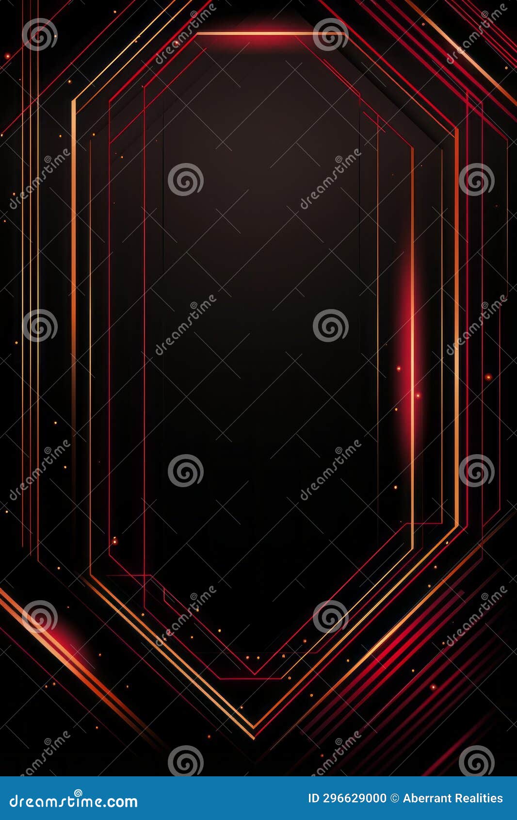 Abstract Background with Red and Black Lines Stock Illustration ...