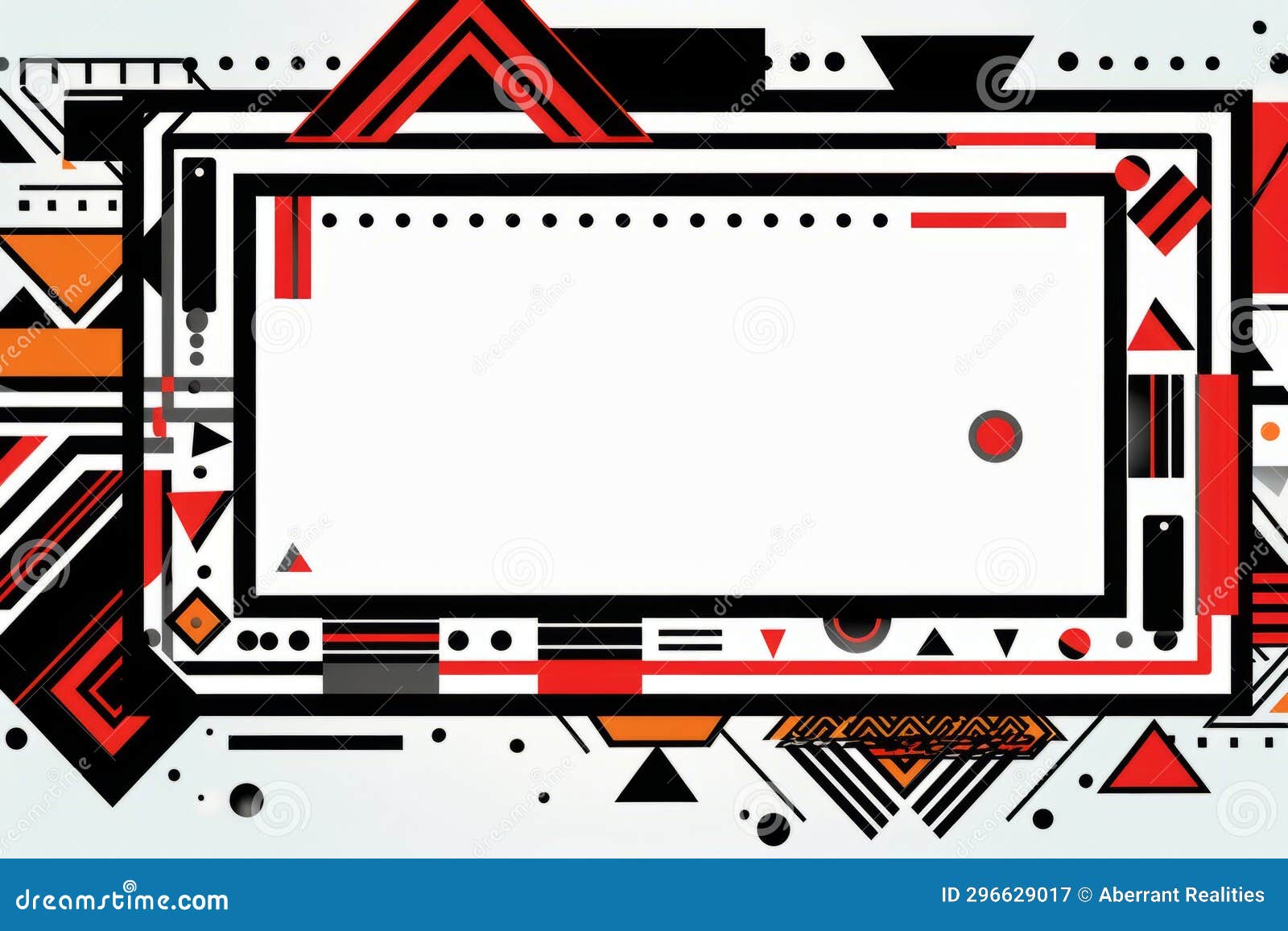 Abstract Background with Red Black and White Geometric Shapes Stock ...