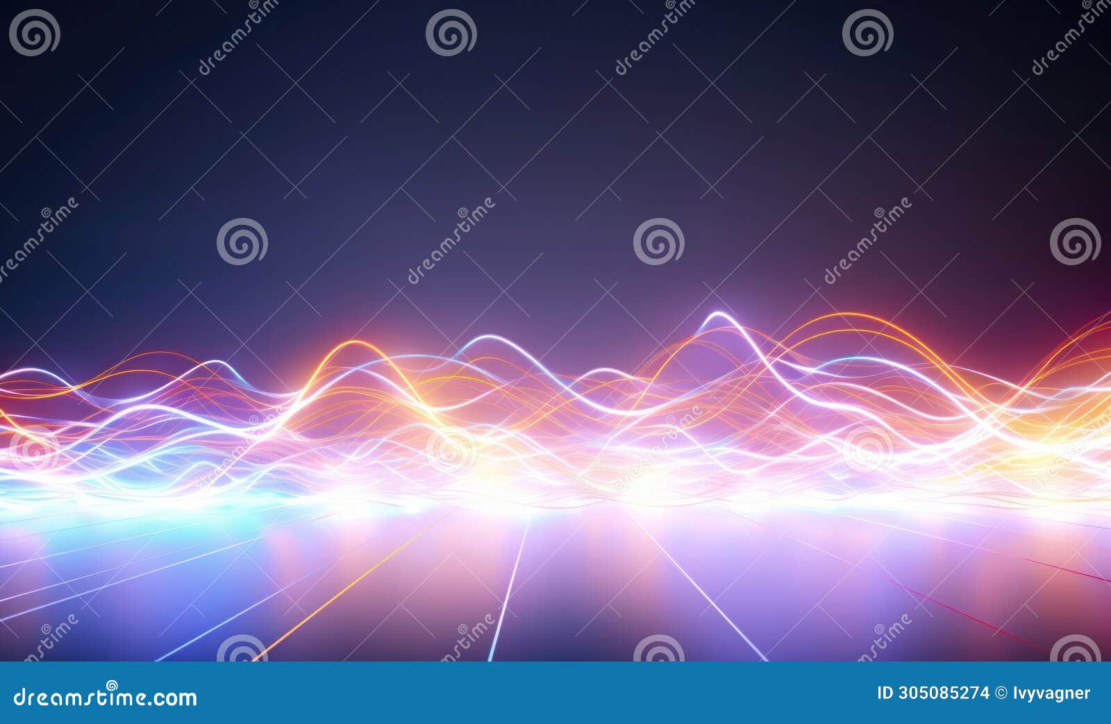 Abstract Background with Red and Blue Lines on the Left and Right Stock ...