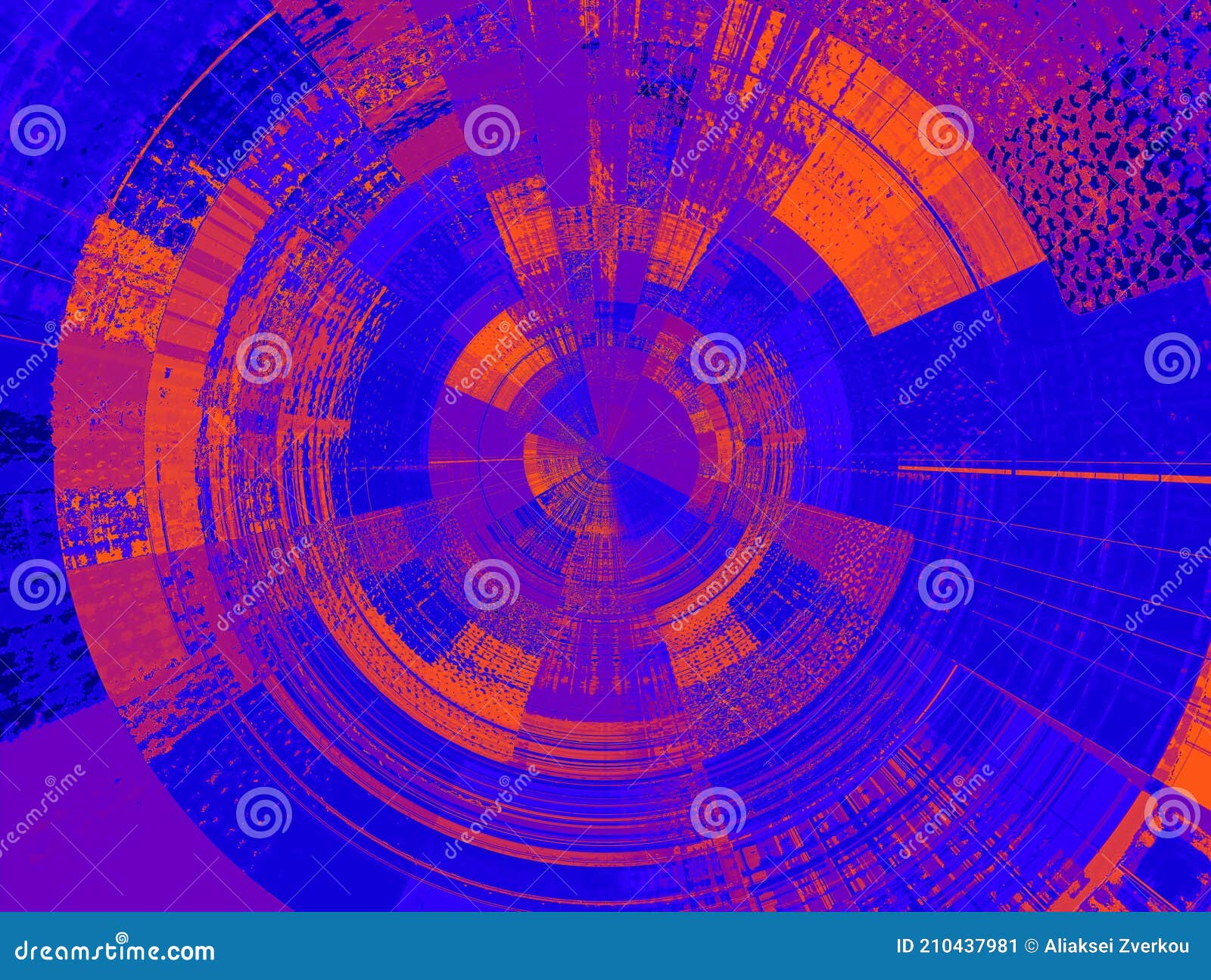 Abstract Background in Red and Blue, with a Spectacular Rhythm and ...