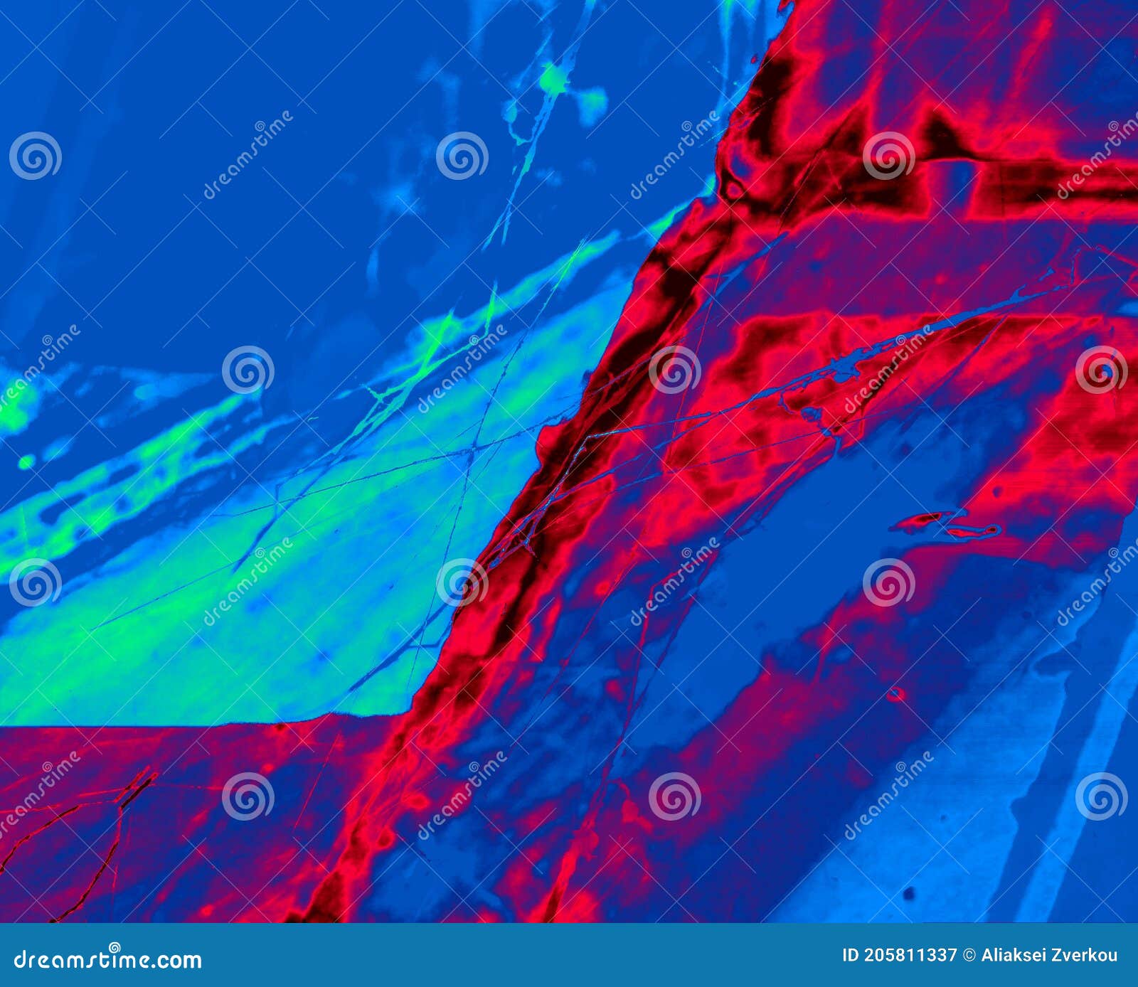 Abstract Background in Red and Blue, with a Spectacular Rhythm and ...