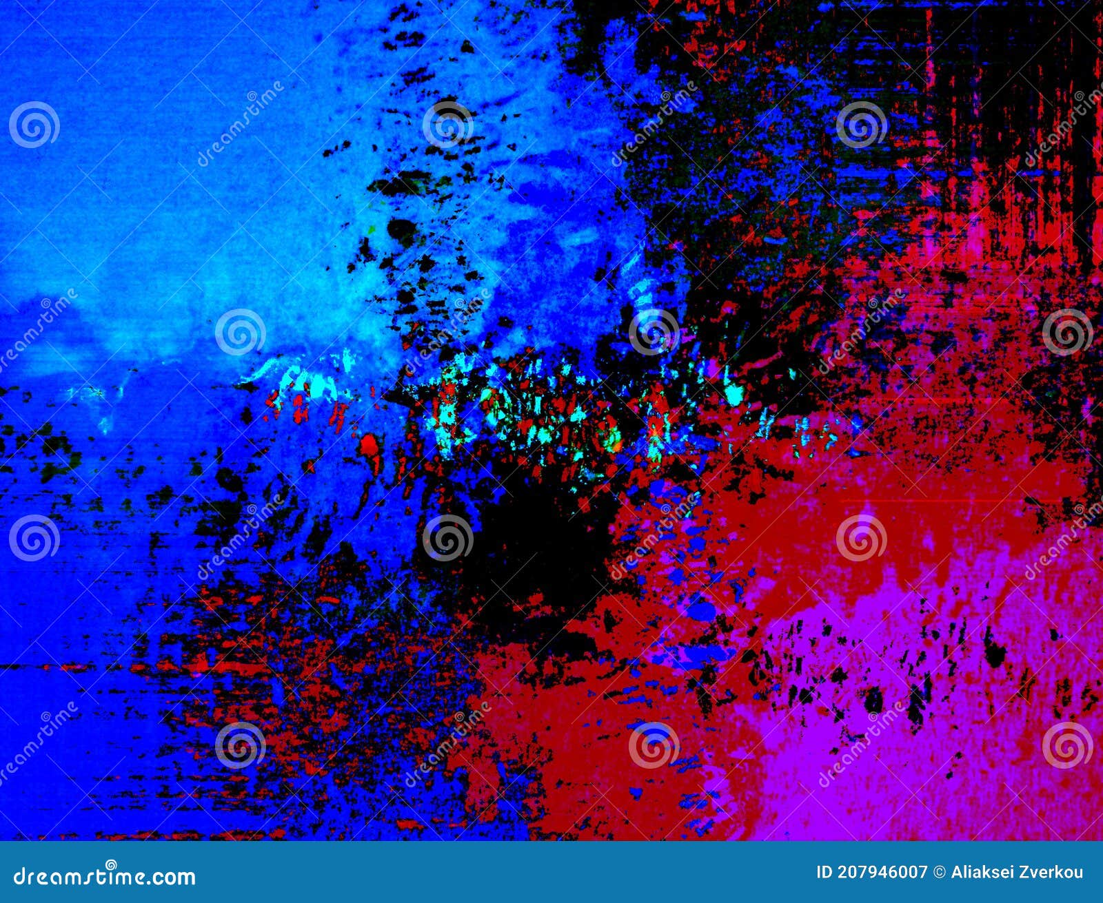 Abstract Background in Red and Blue, with a Spectacular Rhythm and ...