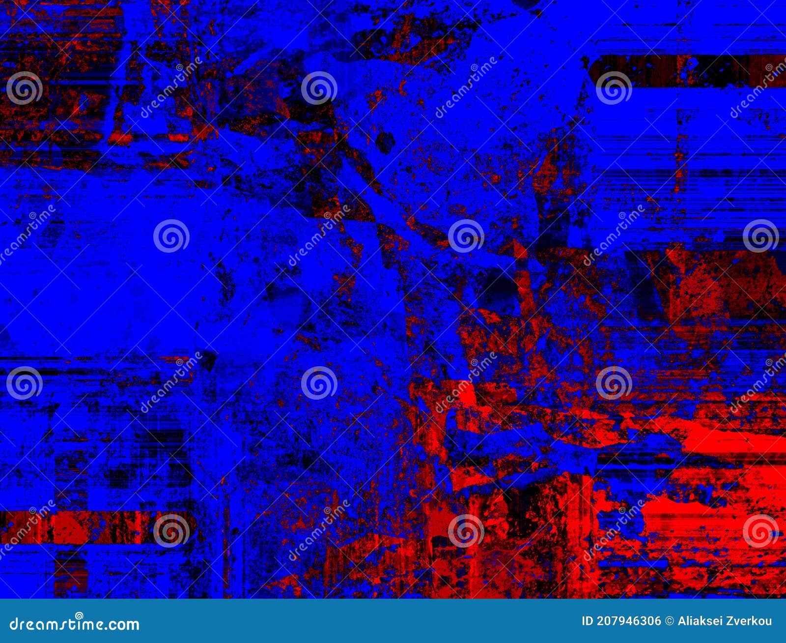 Abstract Background in Red and Blue, with a Spectacular Rhythm and ...