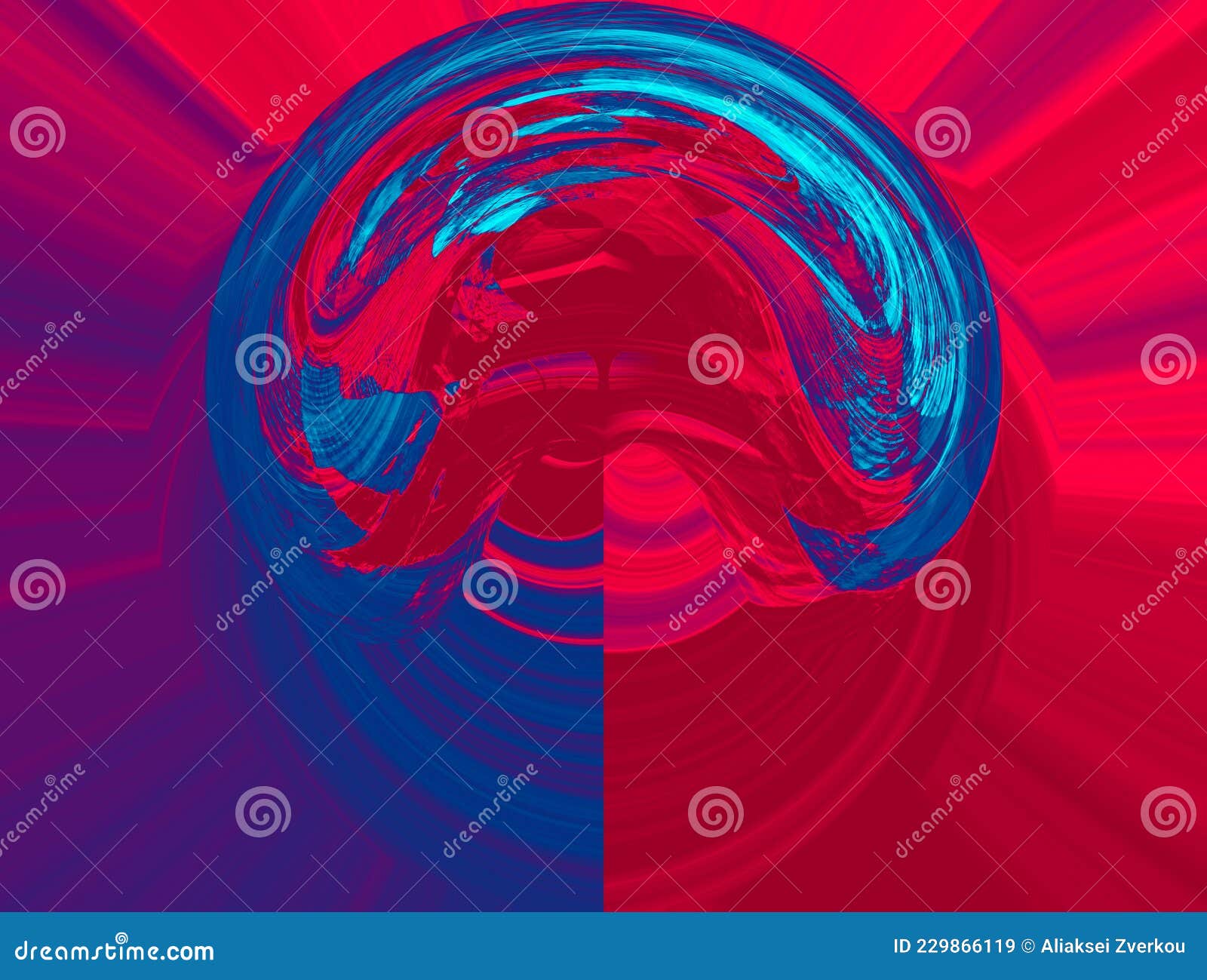 Abstract Background in Red and Blue, with a Spectacular Rhythm and ...