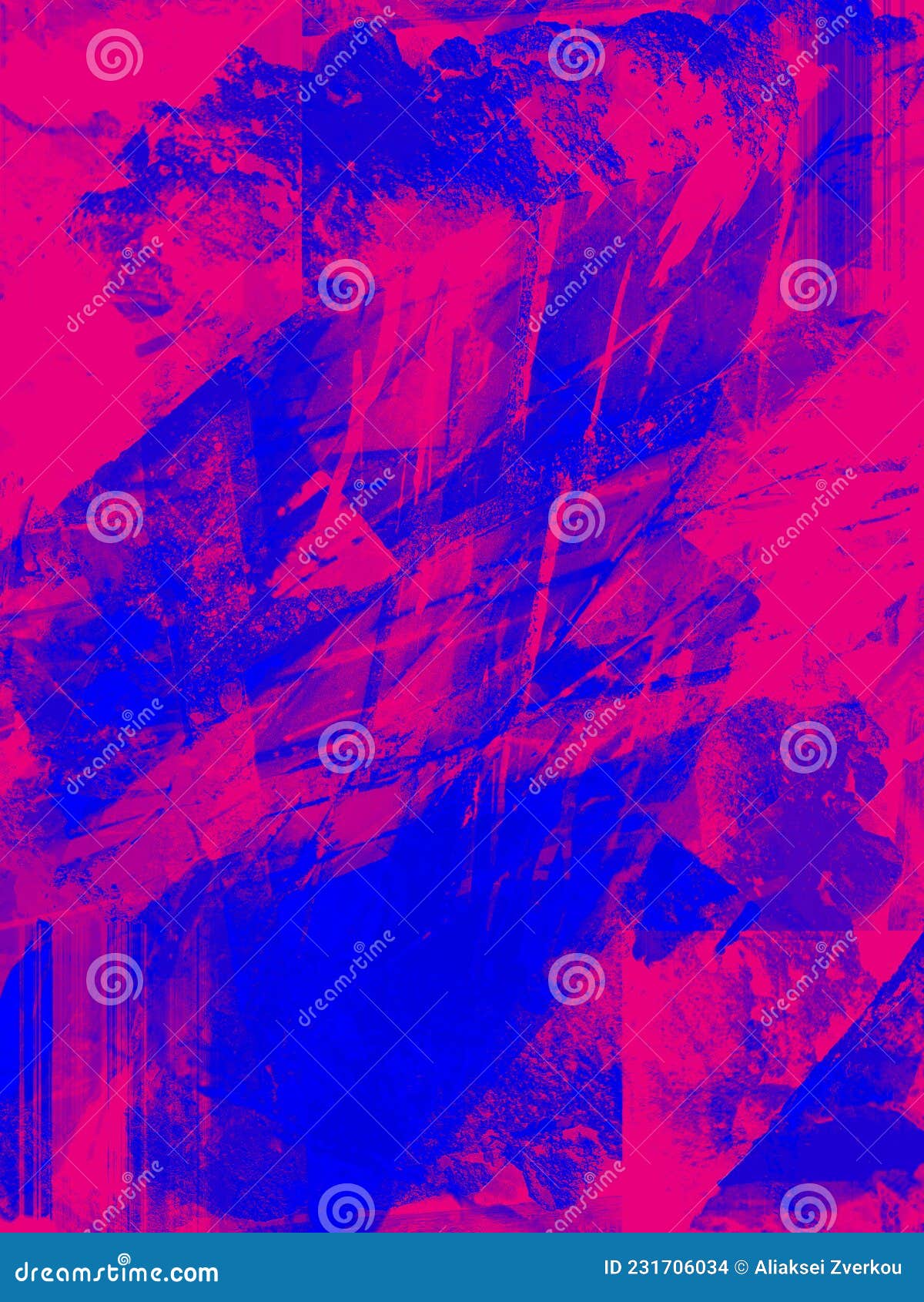 Abstract Background in Red and Blue, with a Spectacular Rhythm and ...