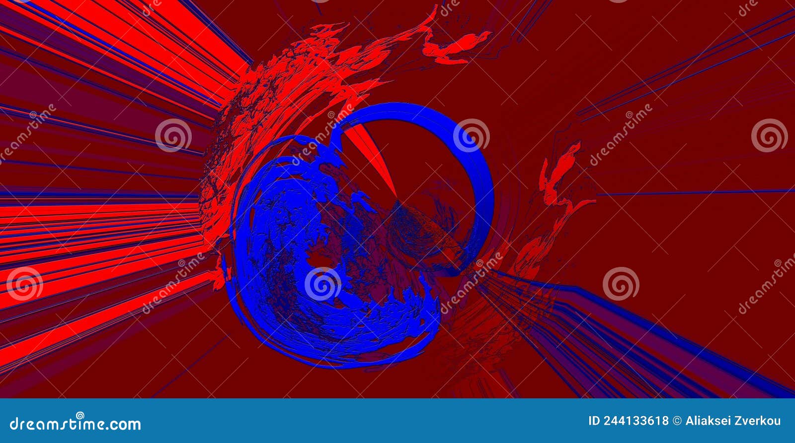 Abstract Background in Red and Blue, with a Spectacular Rhythm and ...