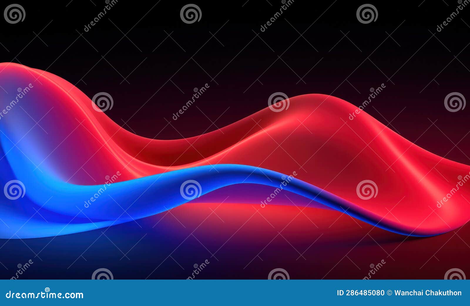 Abstract Background with Red and Blue Wavy Lines. Illustration Stock ...