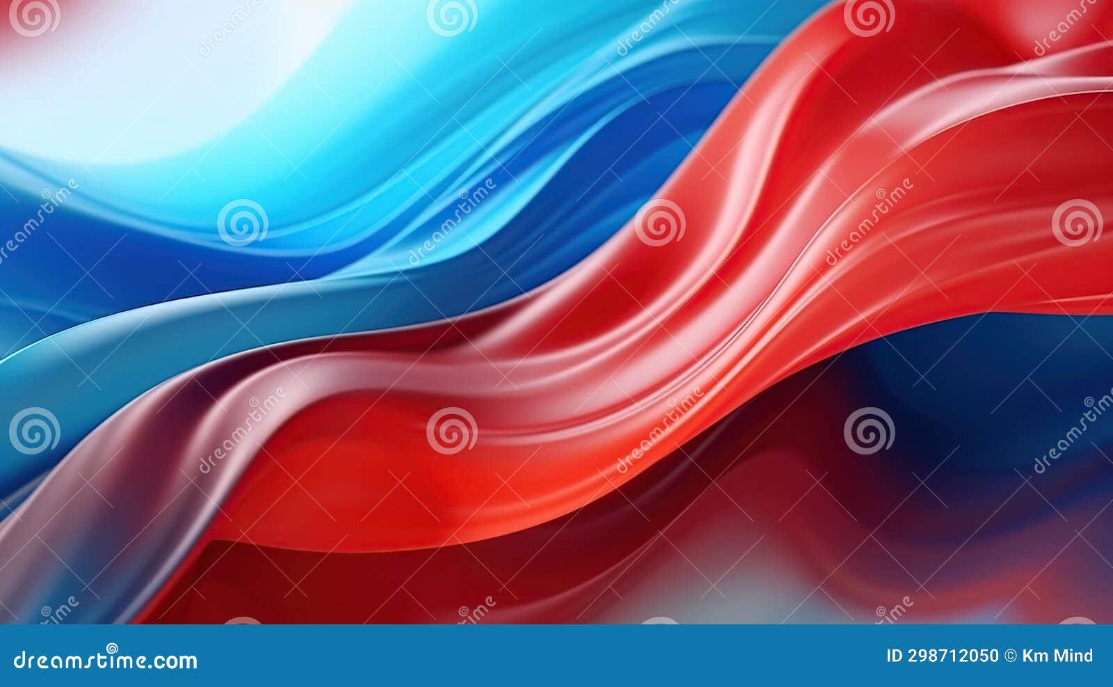 Abstract Background of Red, Blue, and White Liquid Wavy Lines ...