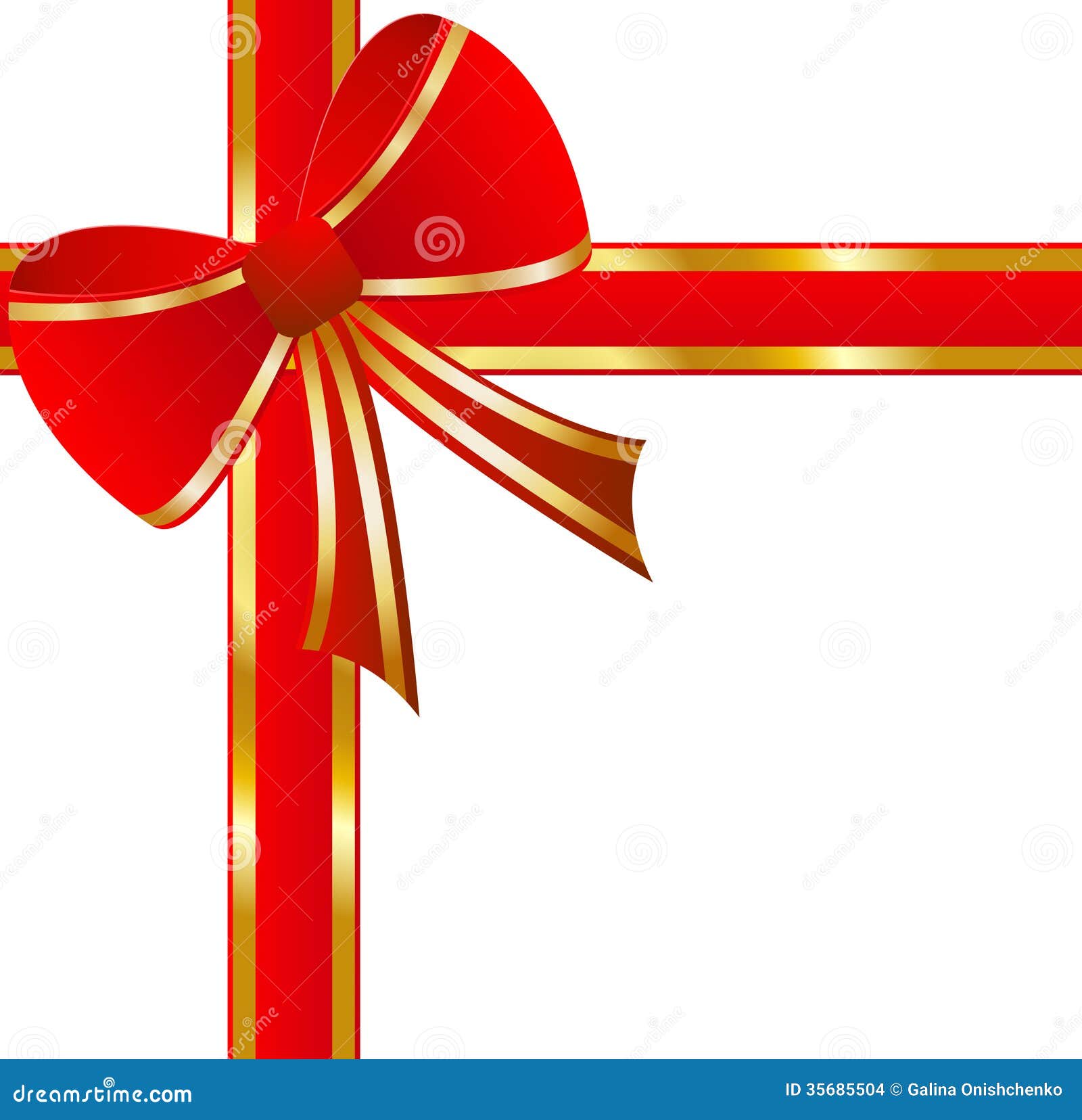 Abstract Background with a Red Bow and Mestome for Text Stock ...