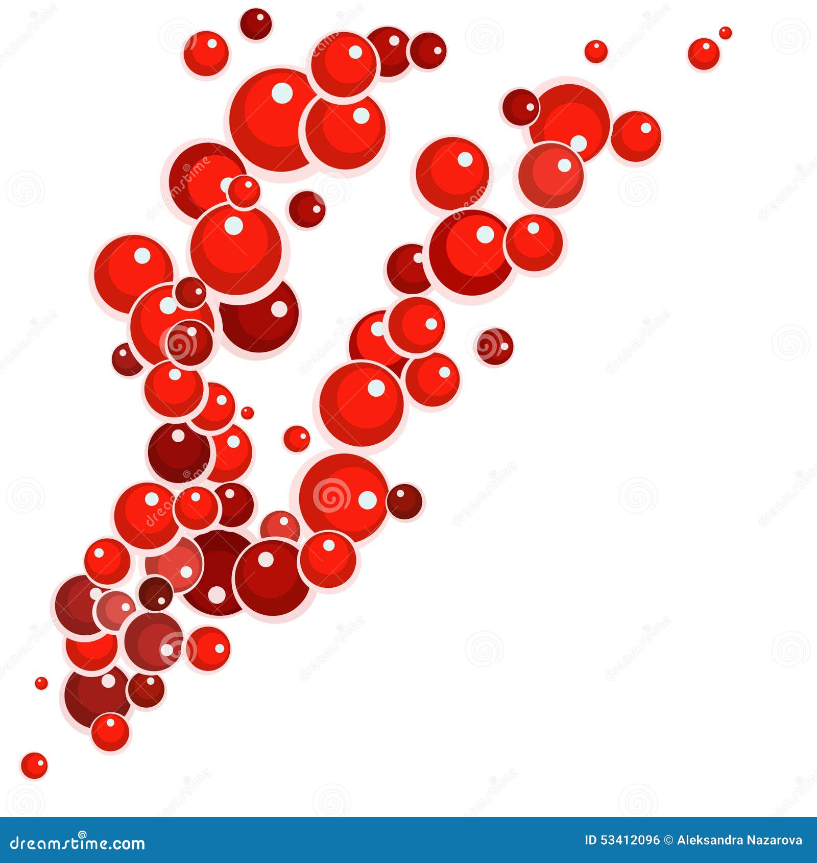 Abstract Background with Red Bubbles Stock Vector - Illustration of ...