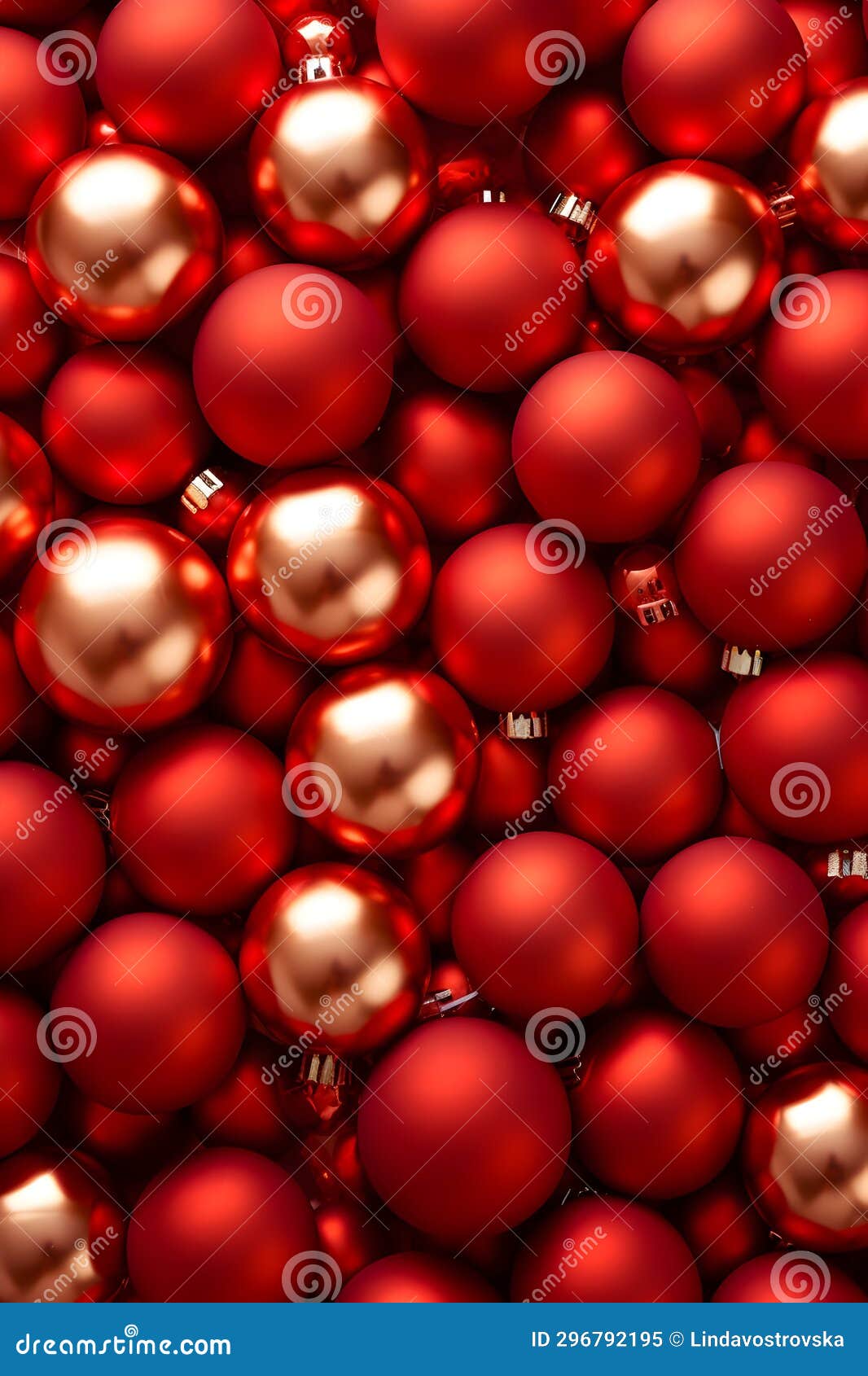 Abstract Background with Red Christmas Balls. Stock Illustration ...