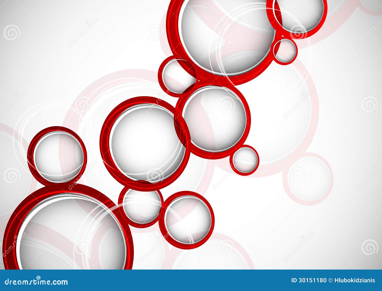 Abstract Background with Red Circles Stock Vector - Illustration of ...
