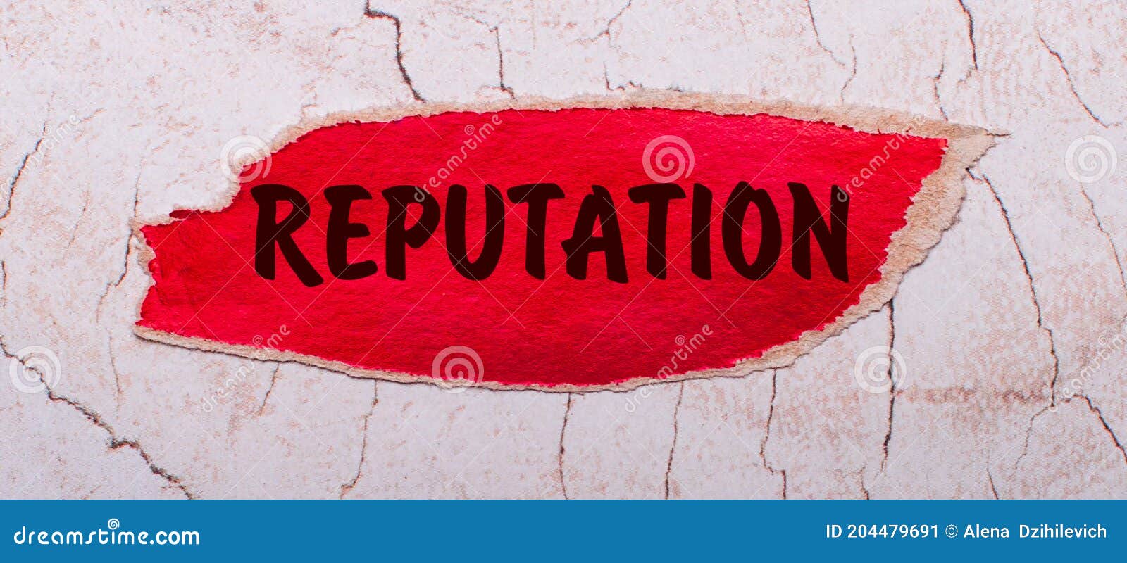 On an Abstract Background of Red Color the Text REPUTATION Stock Image ...