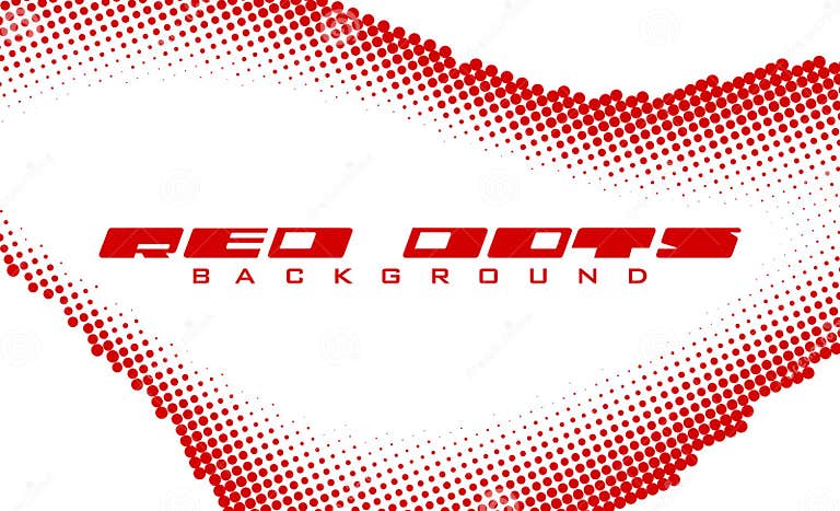Abstract Background by Red Dots with Halftone Effect Stock Vector - Illustration of simple ...