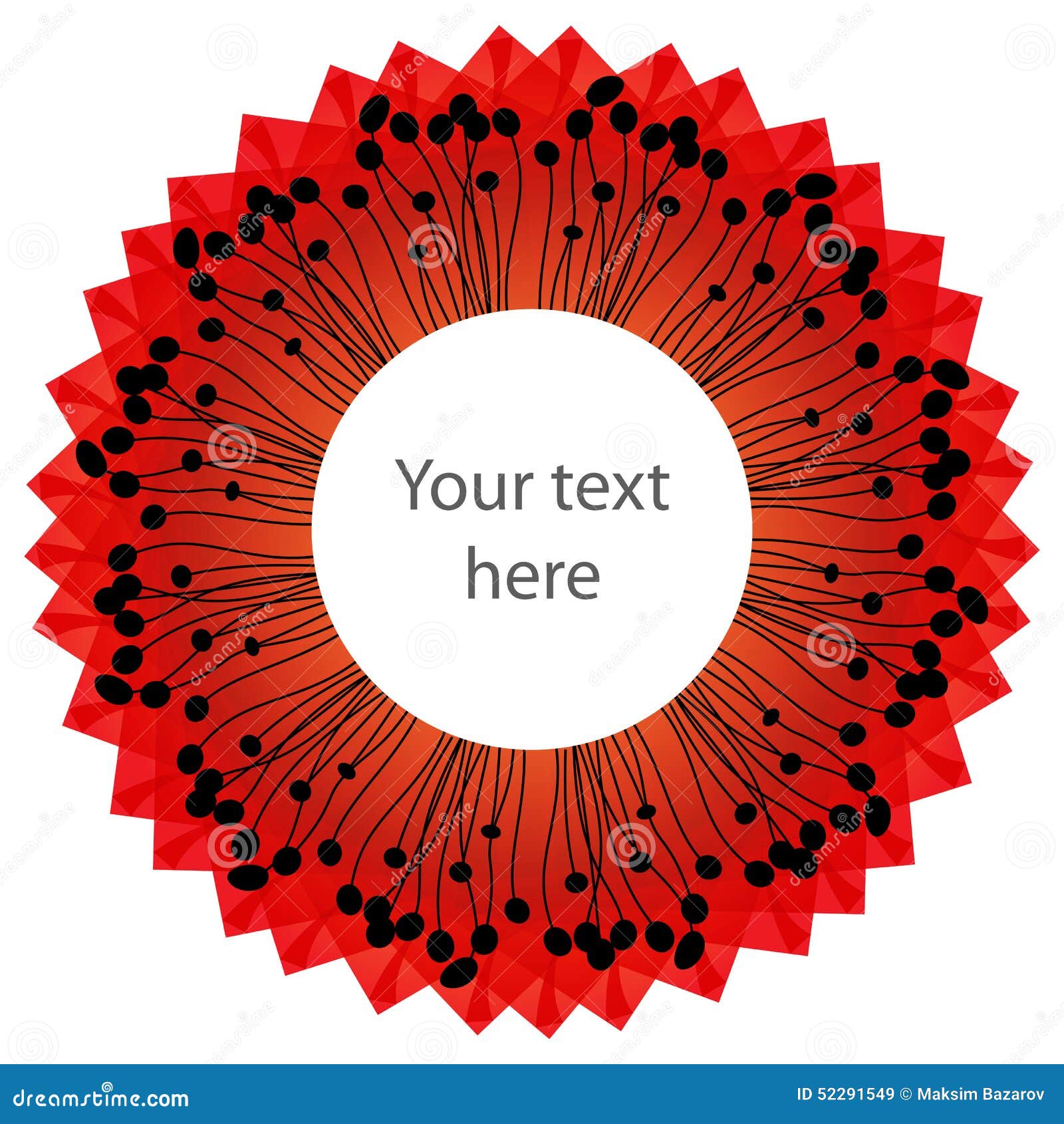 Abstract Background with Red Elements on White Stock Vector ...