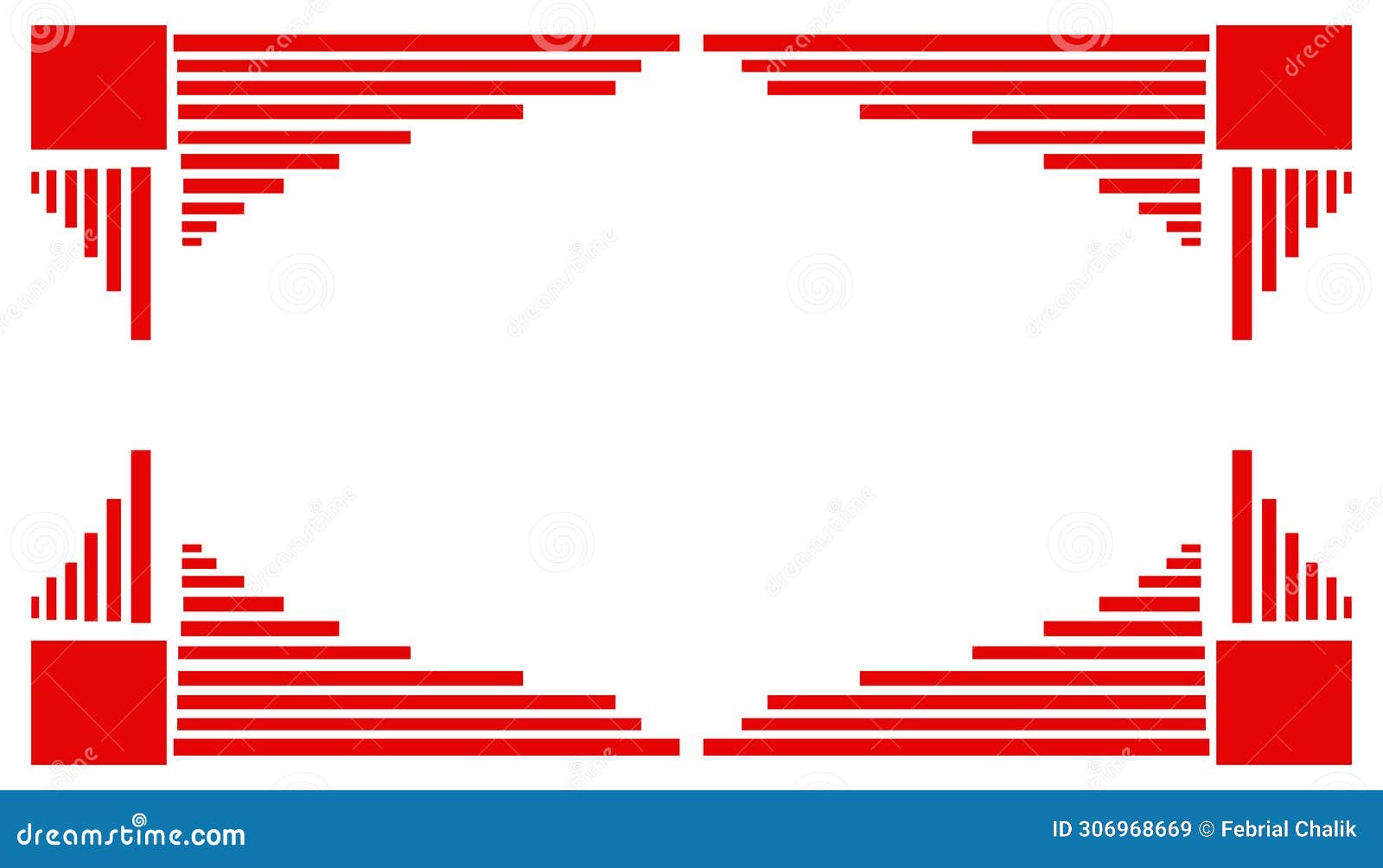 Abstract Background with a Red Frame Stock Vector - Illustration of ...