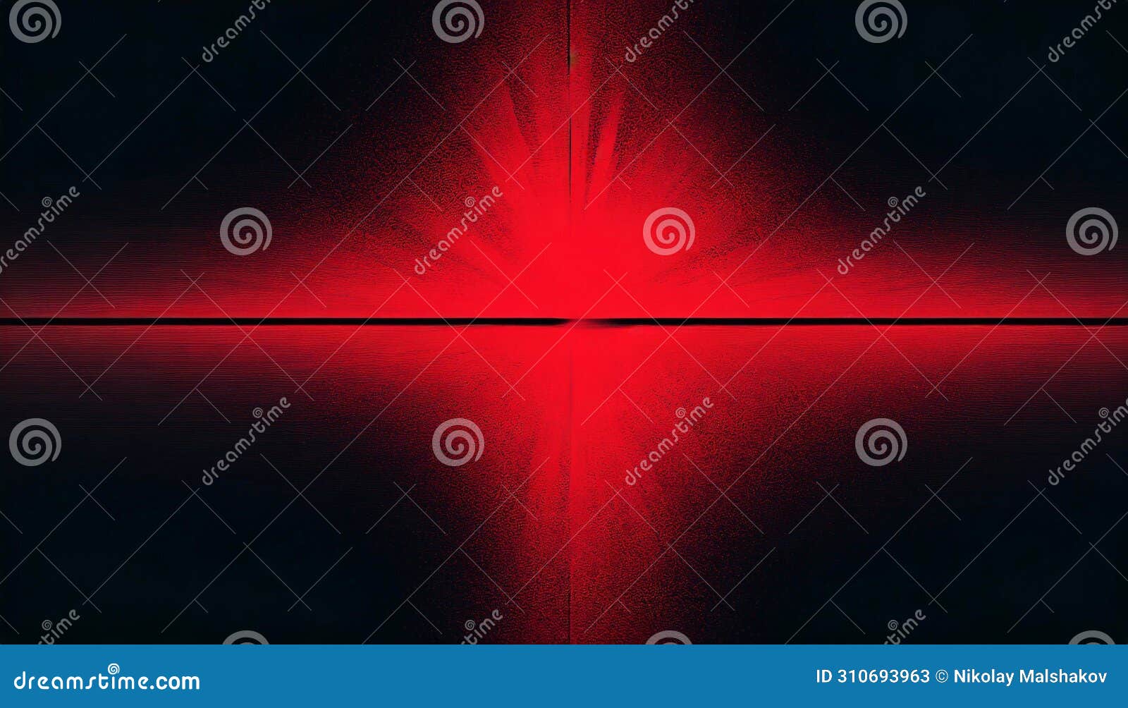 Abstract Background with Red Light Rays on Black Metal Surface. Stock ...