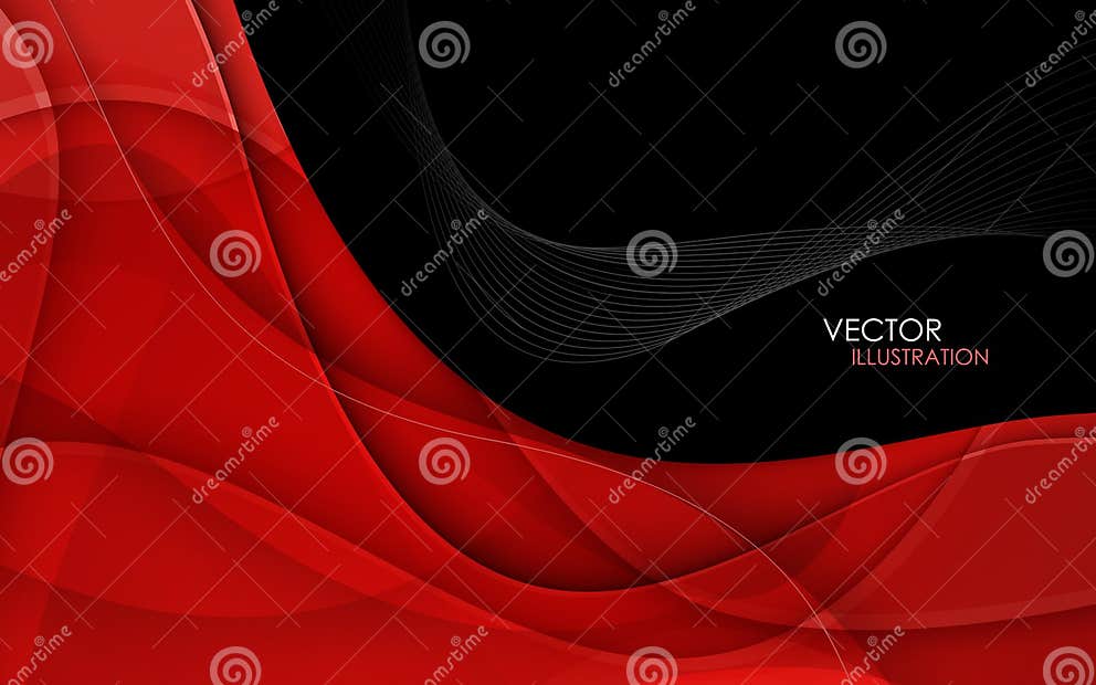 Abstract Background with Red Lines. Vector Stock Vector - Illustration ...