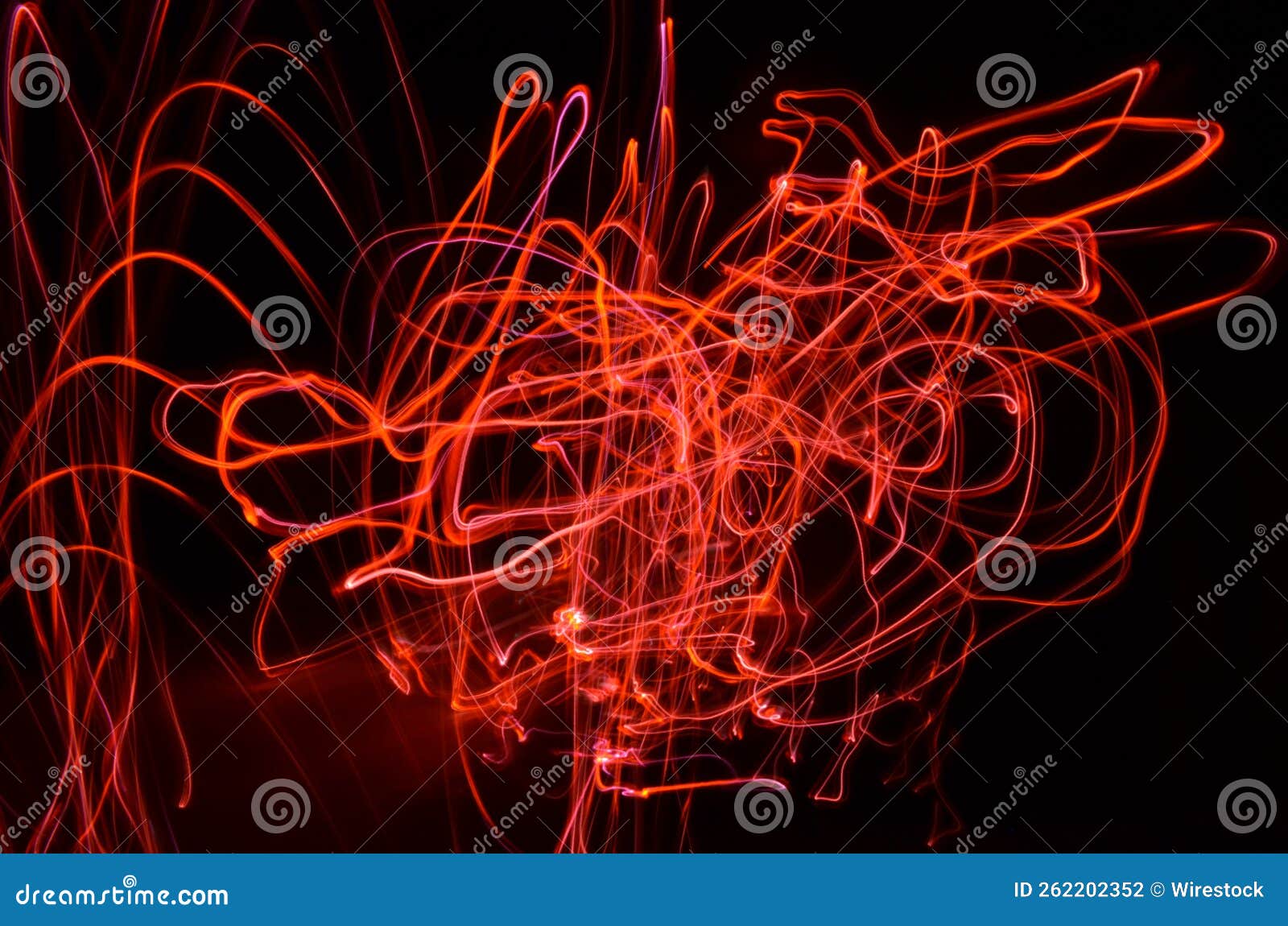 Abstract Background with Red Neon Lights Stock Photo - Image of shiny ...