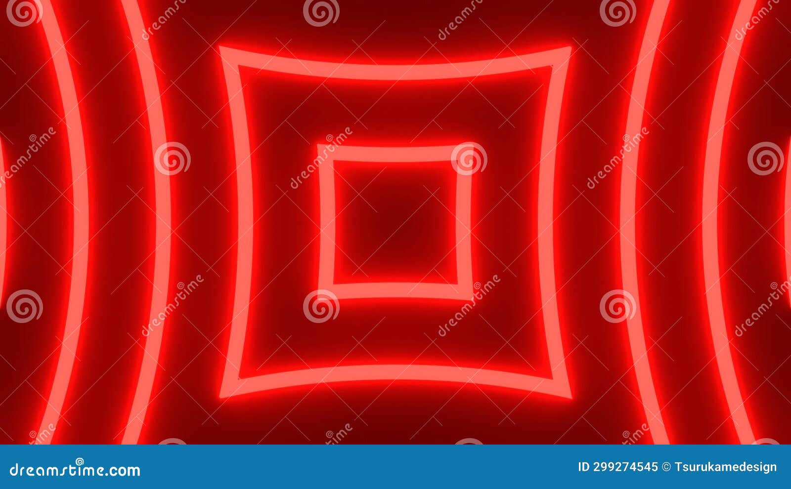 Abstract Background with Red Neon Squares. Stock Video - Video of ...
