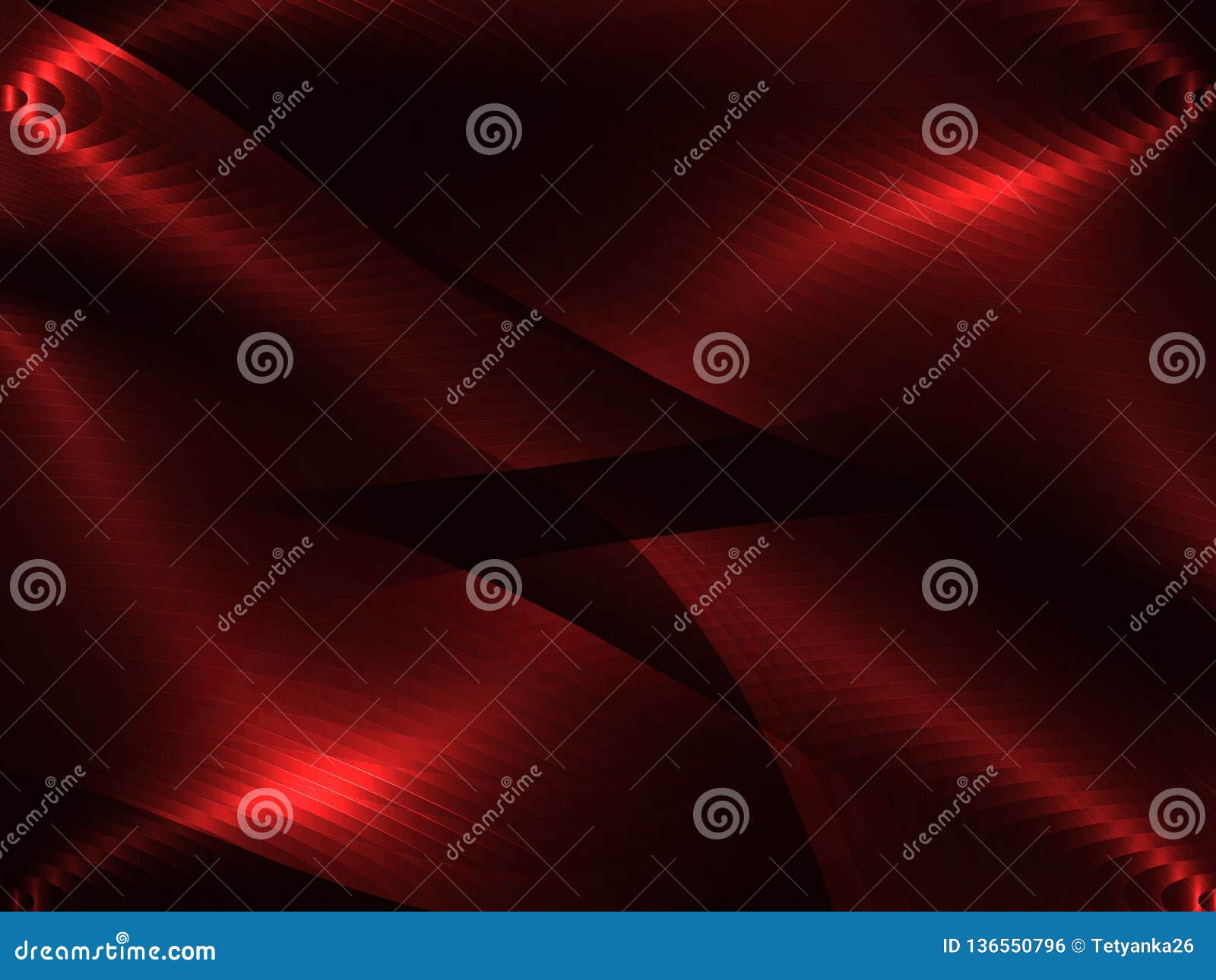 Vector Abstract Background with Red Neon Waves Stock Vector ...