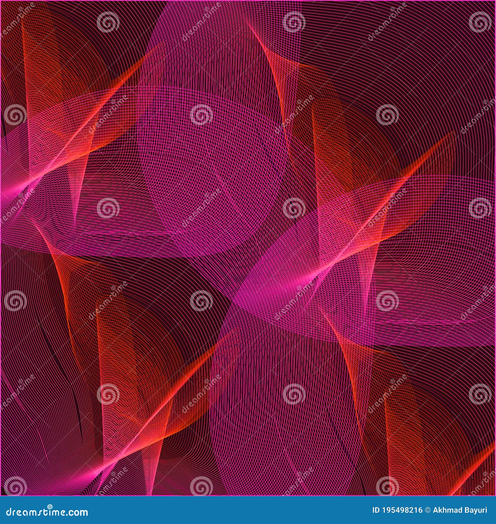 Red and Orange Fine Line Pattern Illustration Stock Illustration ...