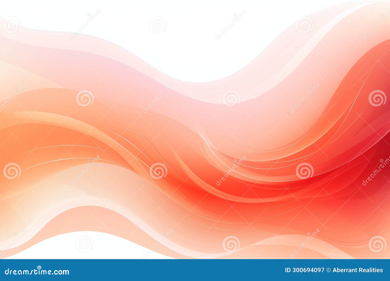 Abstract Background with Red and Orange Waves Stock Illustration ...
