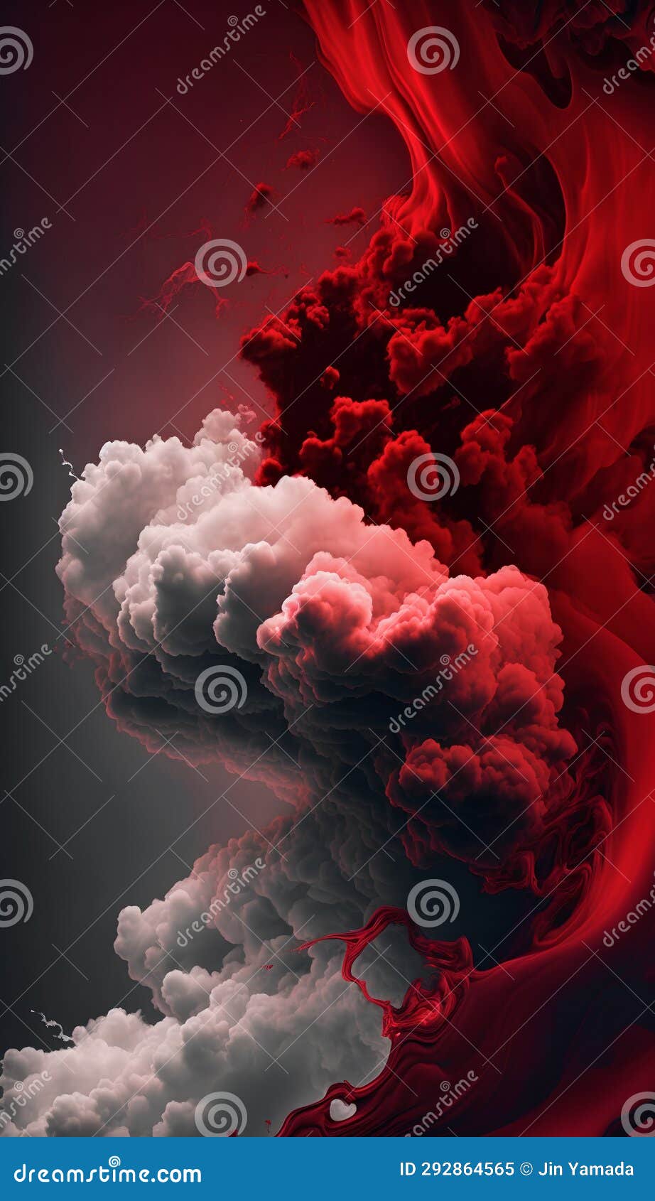 Abstract Background with Red Smoke. 3d Rendering, 3d Illustration Stock ...