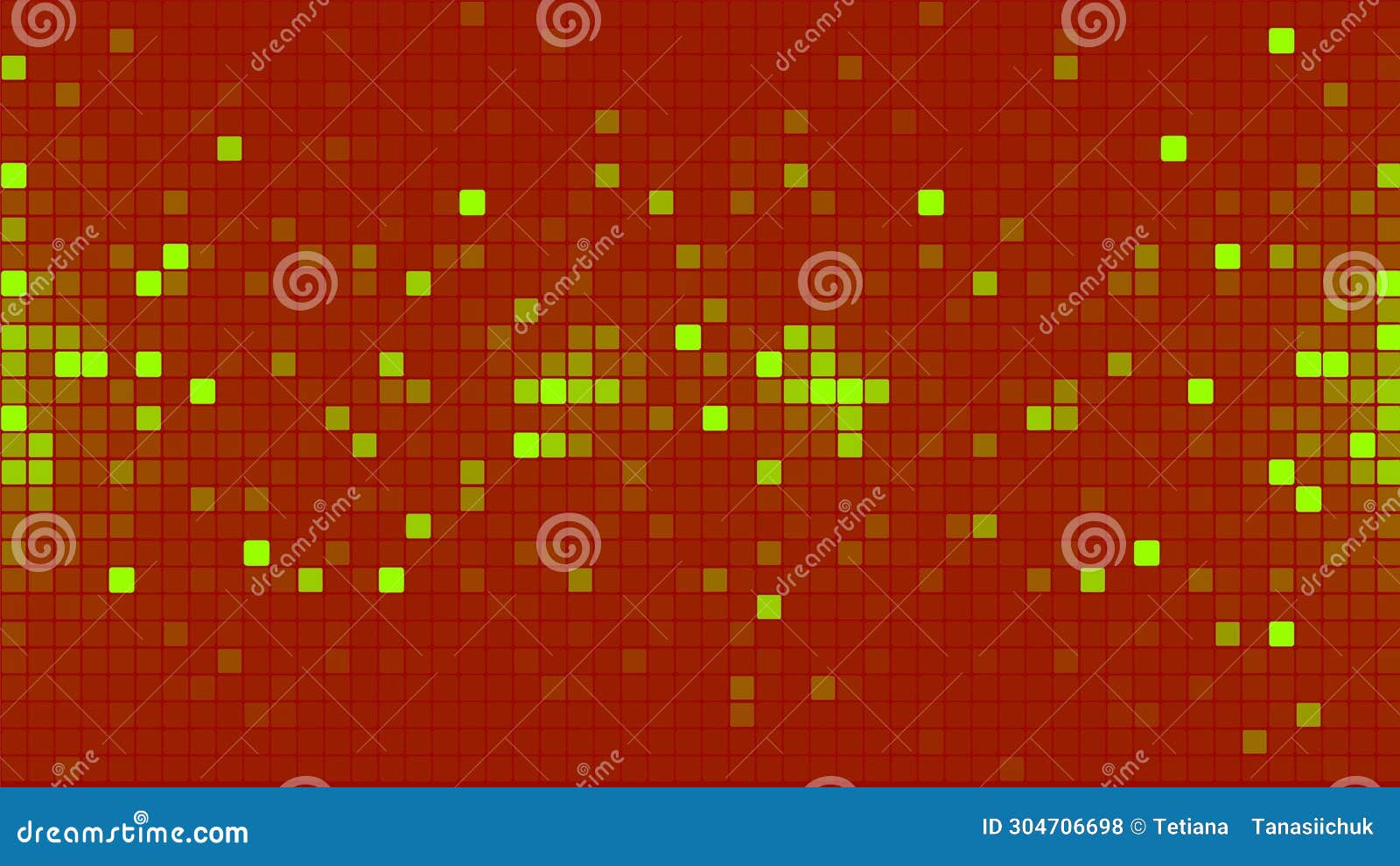 Abstract Background of Red Squares. Background of Computer Mosaic ...