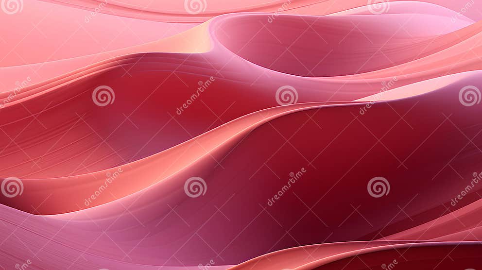 Abstract Background with Red Waves. Stock Illustration - Illustration ...