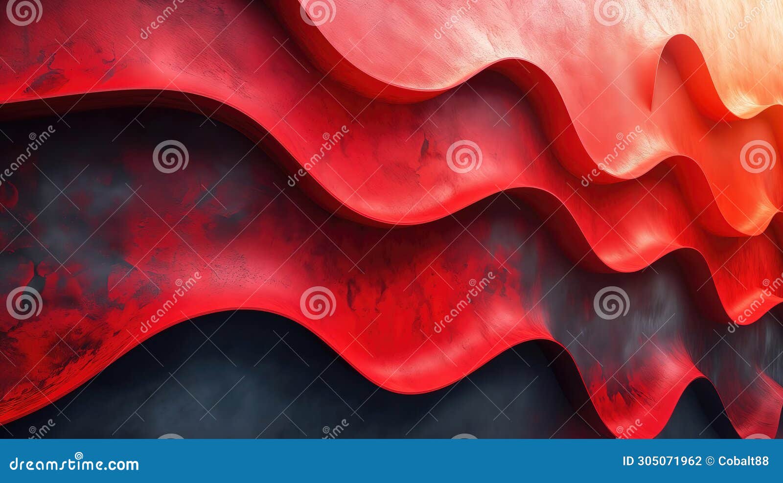 Abstract Background Red Waves, Colored Shiny Background Stock ...