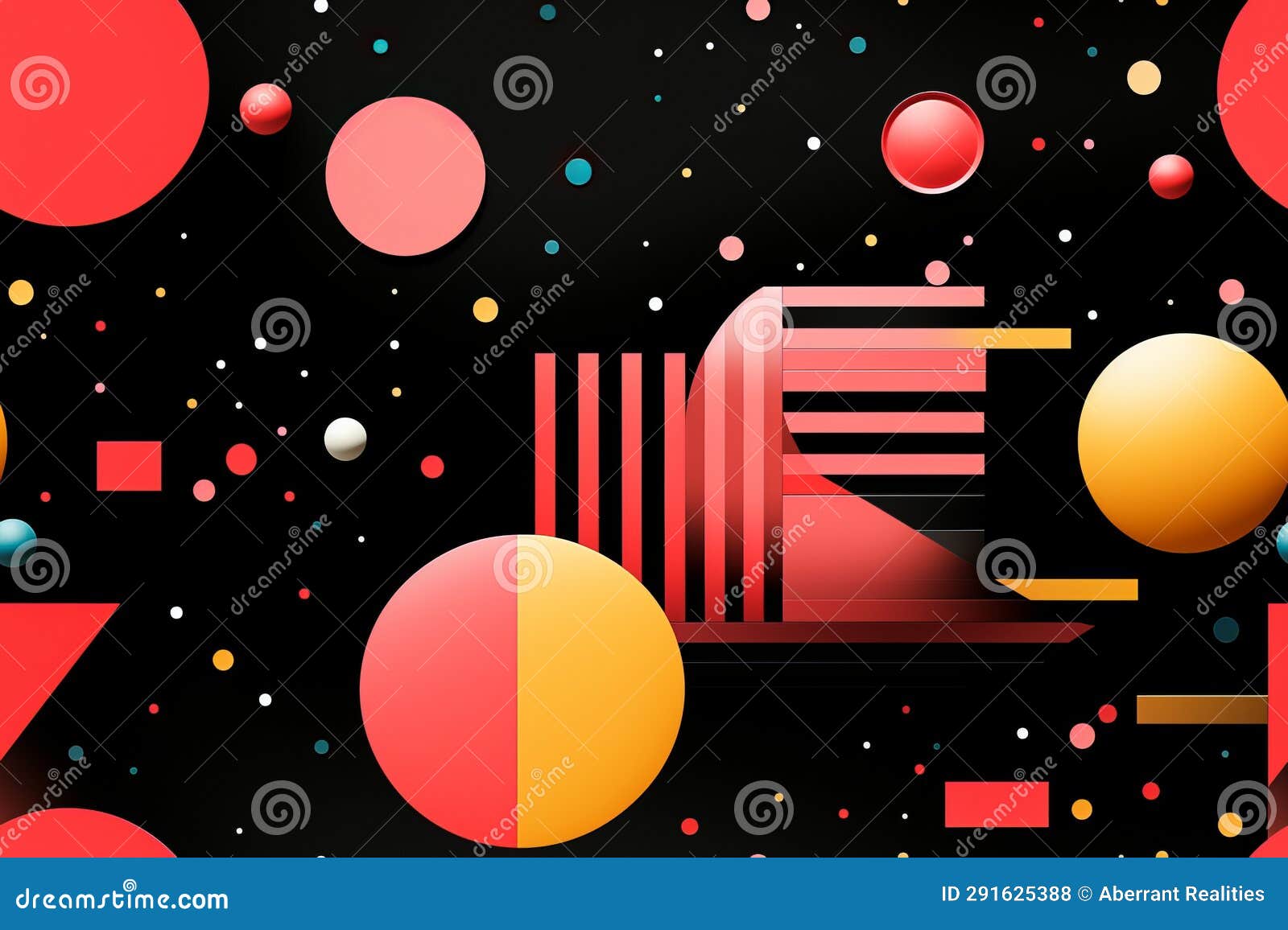 An Abstract Background with Red Yellow and Orange Shapes Stock ...